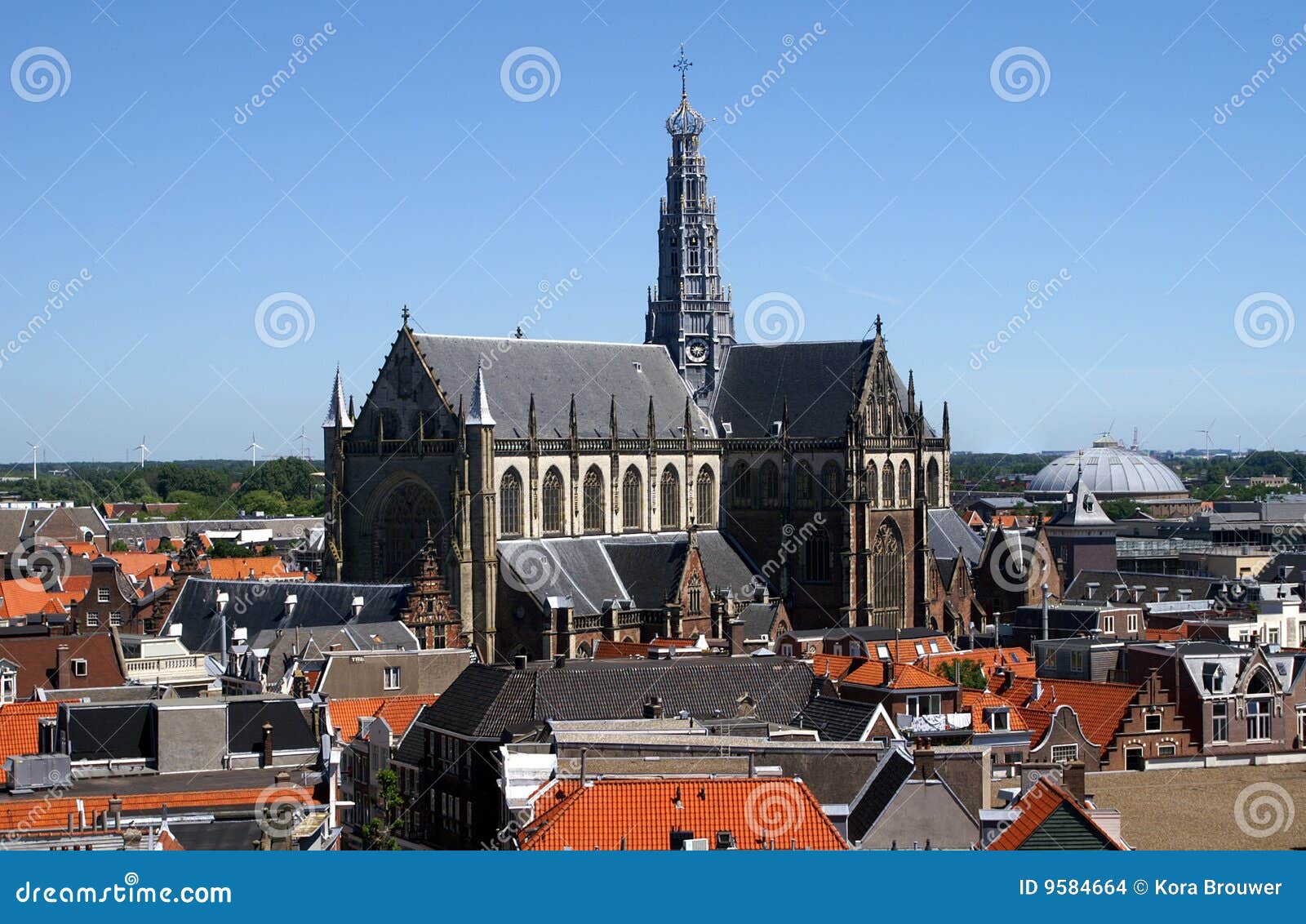 Bavo church in Haarlem stock photo. Image of haarlem, church - 9584664