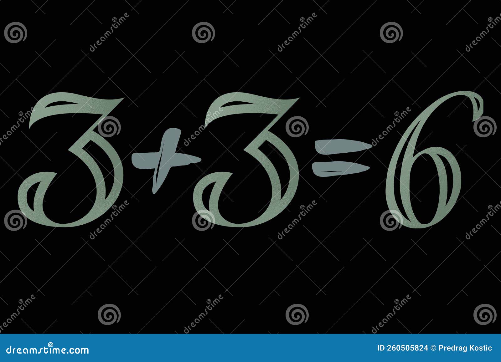 Addition of Numbers in Mathematics Stock Photo - Image of numbers ...