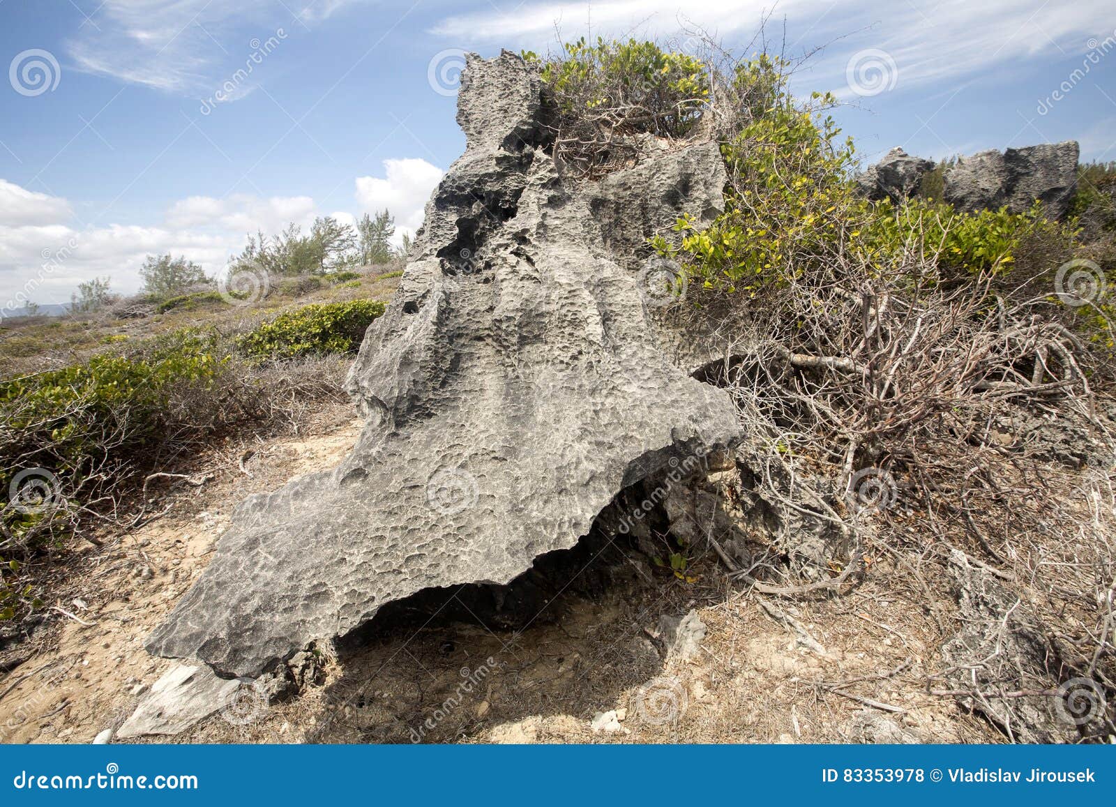 Bay Amoronia Orange Cove is Lined with Sharp Rocks, North of Madagascar ...