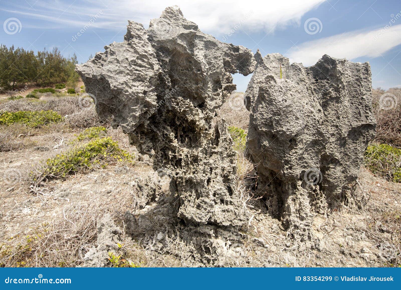 Bay Amoronia Orange Cove is Lined with Sharp Rocks, North of Madagascar ...