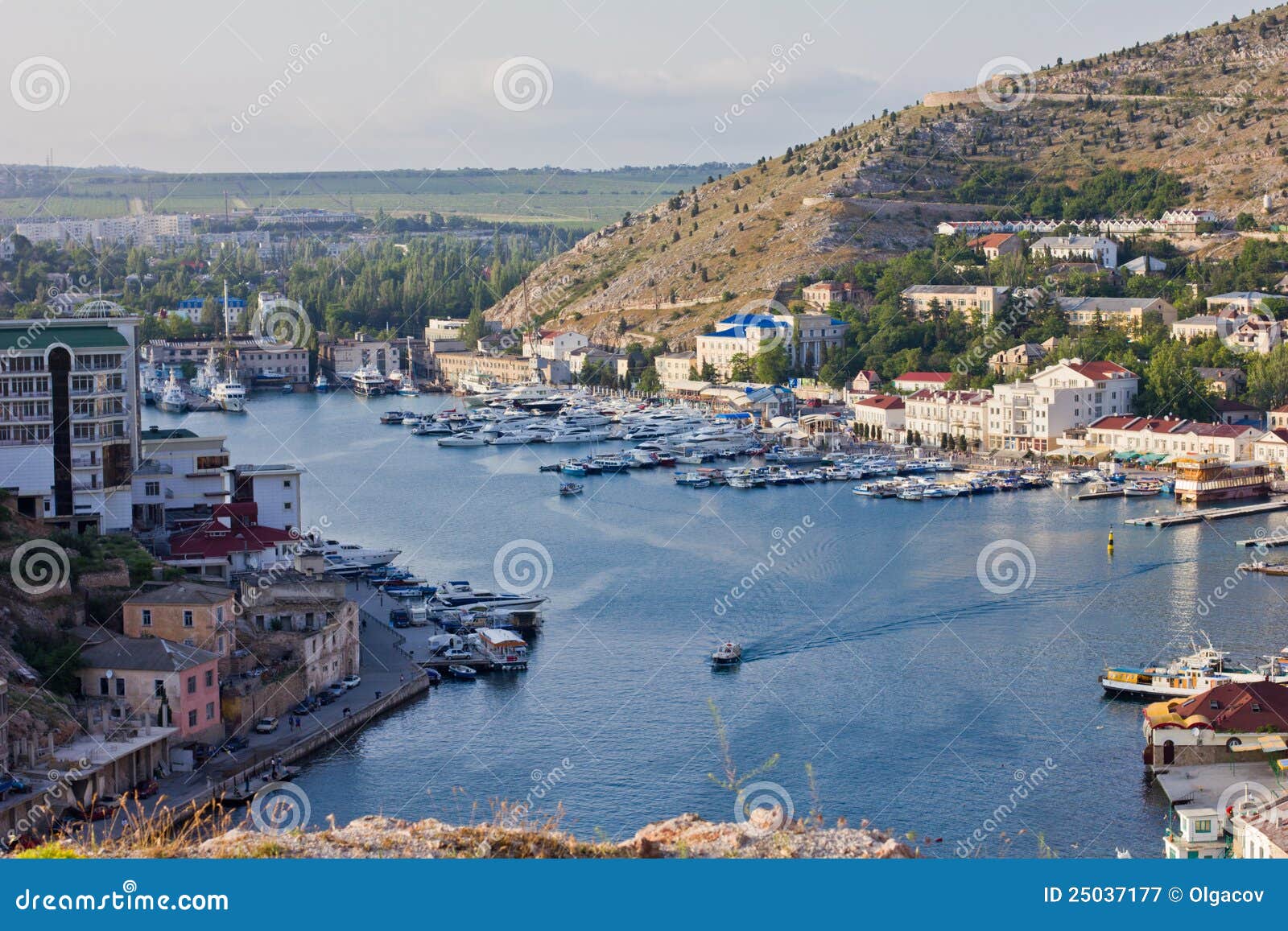 Bay of Balaclava Black Sea stock image. Image of buildings - 25037177