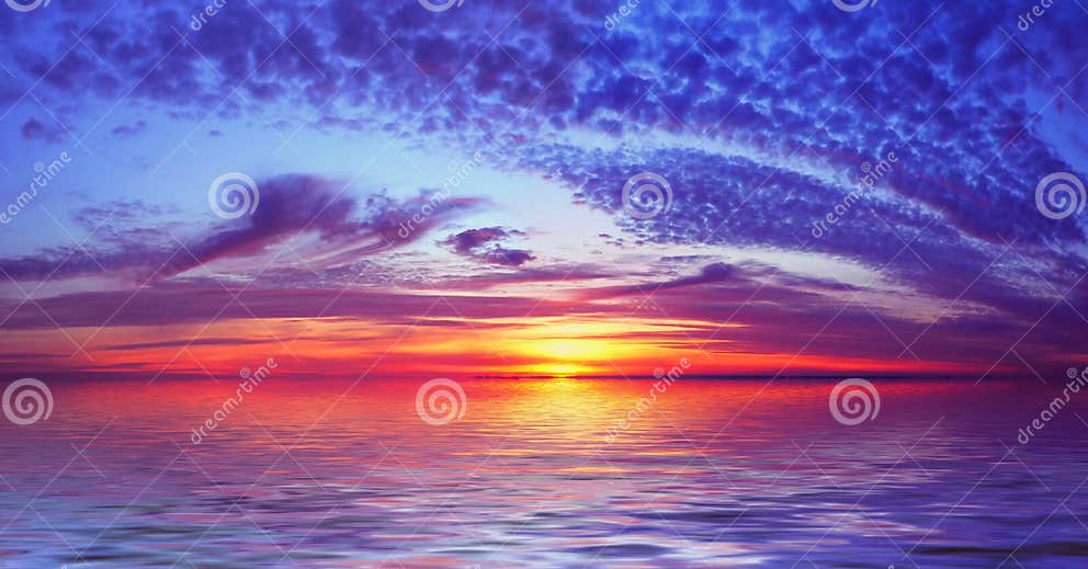 Bay Beach Sunset stock image. Image of tidal, sunset, cloudscape - 1274433
