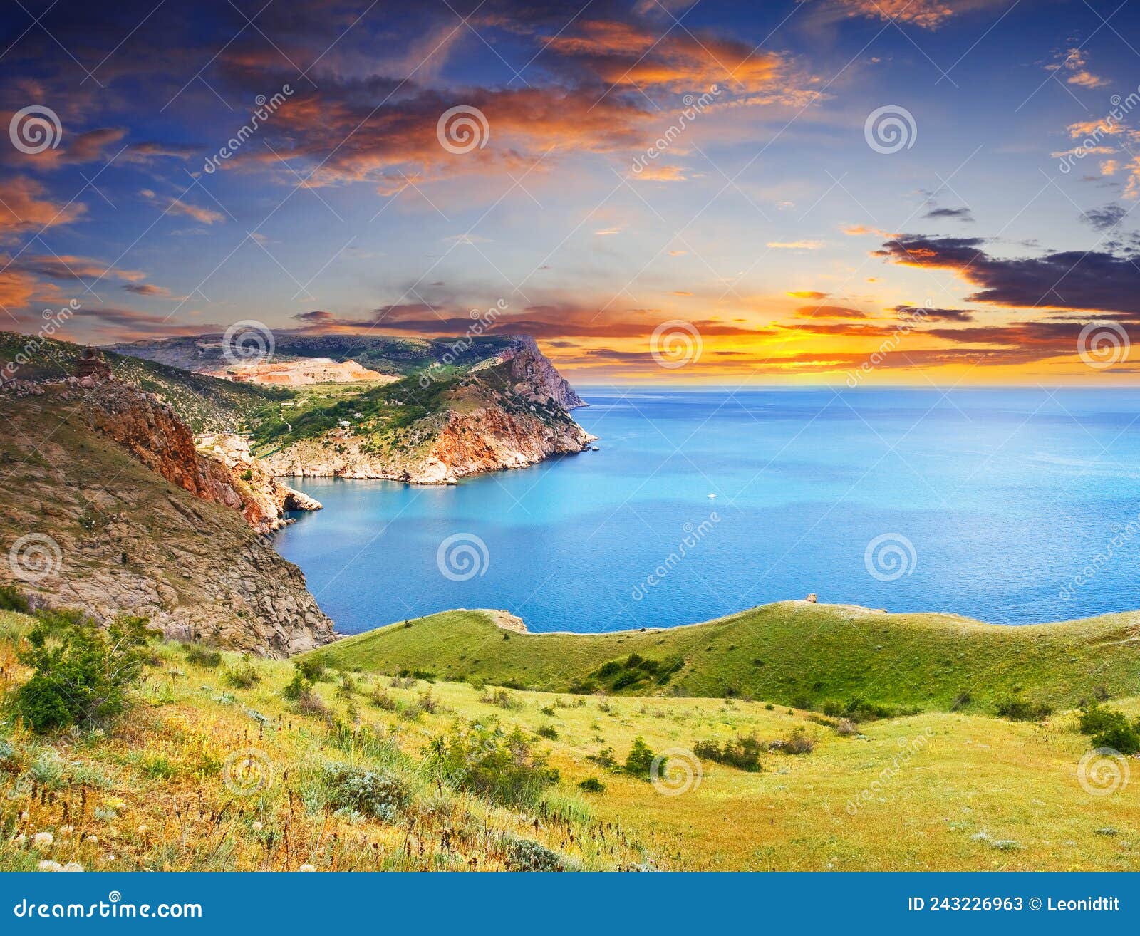 Bay stock image. Image of colourful, peaceful, morning - 243226963