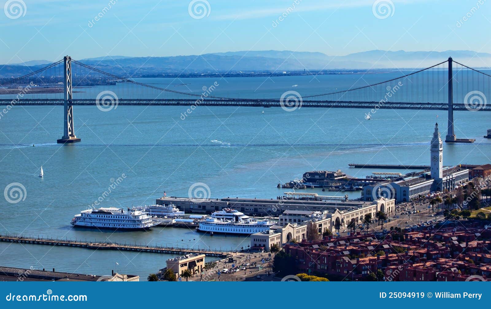 Bay Bridge Ferry Terminal San Francisco California Stock Image - Image ...