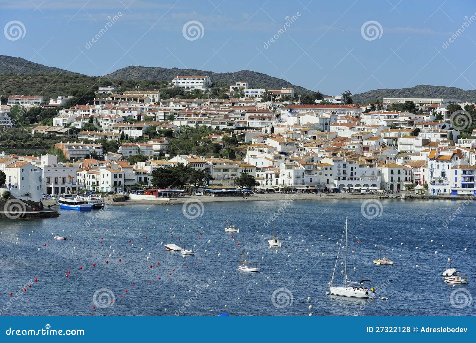 Bay of Cadaques (Costa Brava, Catalonia, Spain) Stock Photo - Image of ...