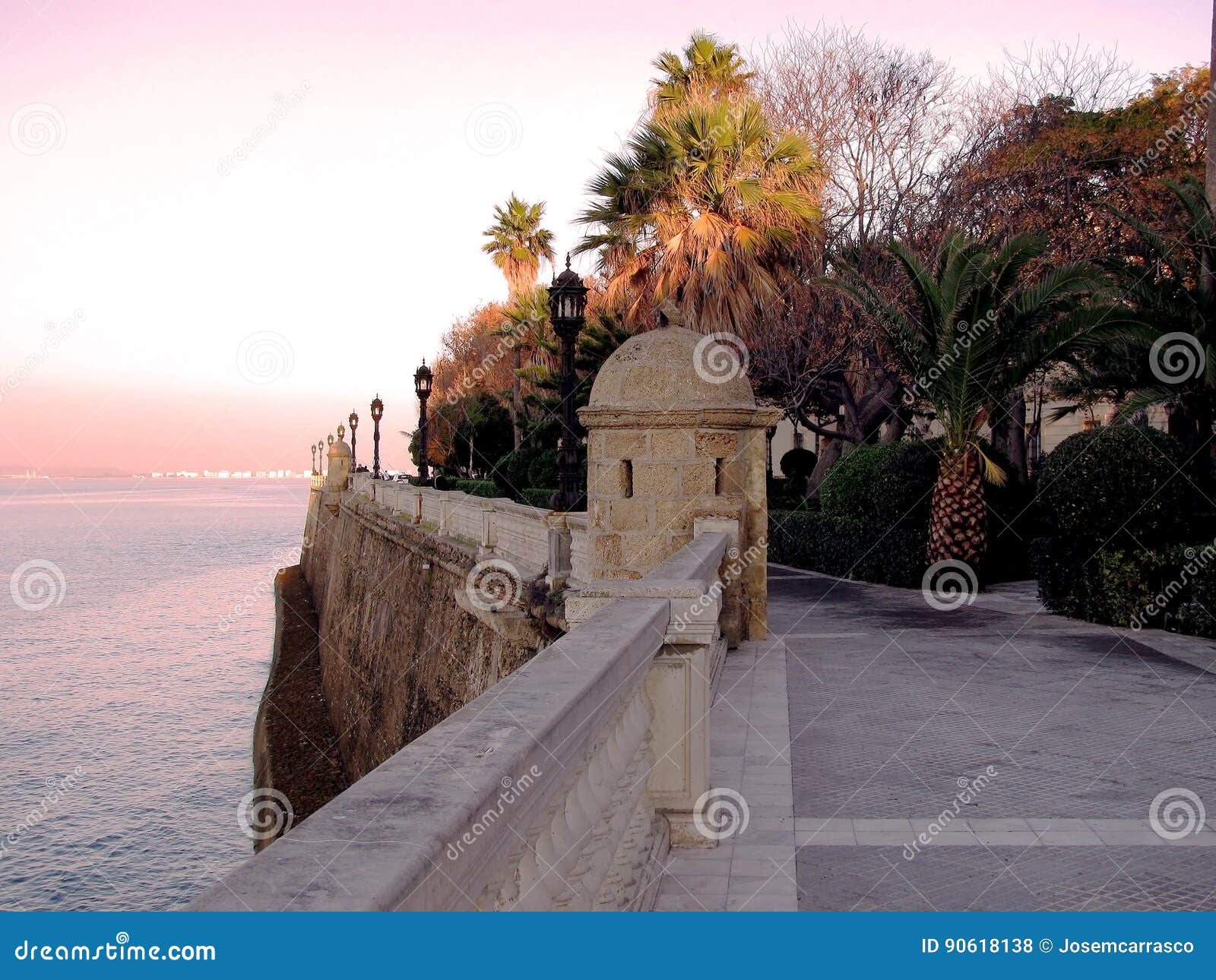 Bay of Cadiz stock photo. Image of people, panoramic - 90618138