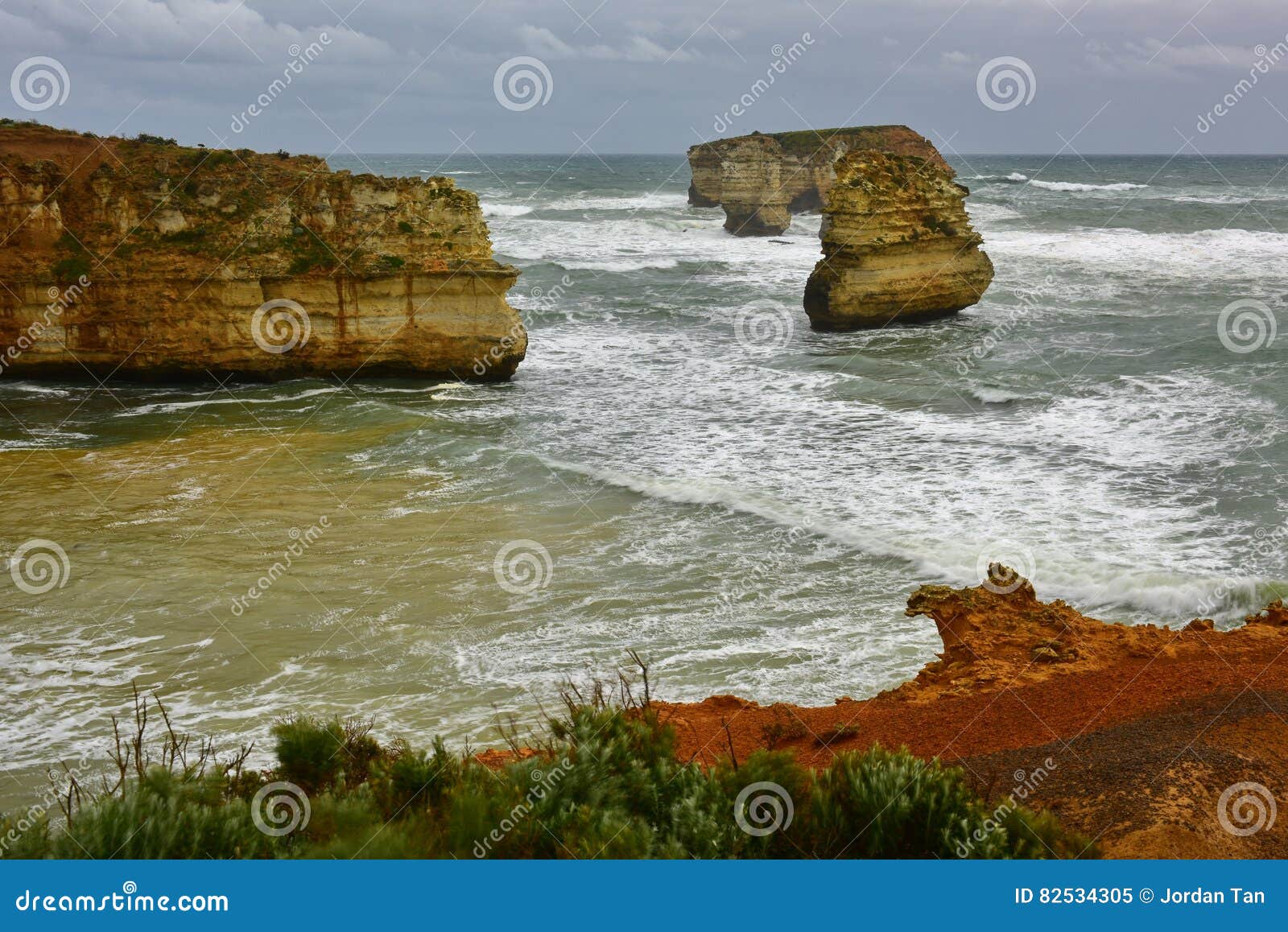 Bay of Islands Coastal Park Features Limestone Cliffs and Stack ...