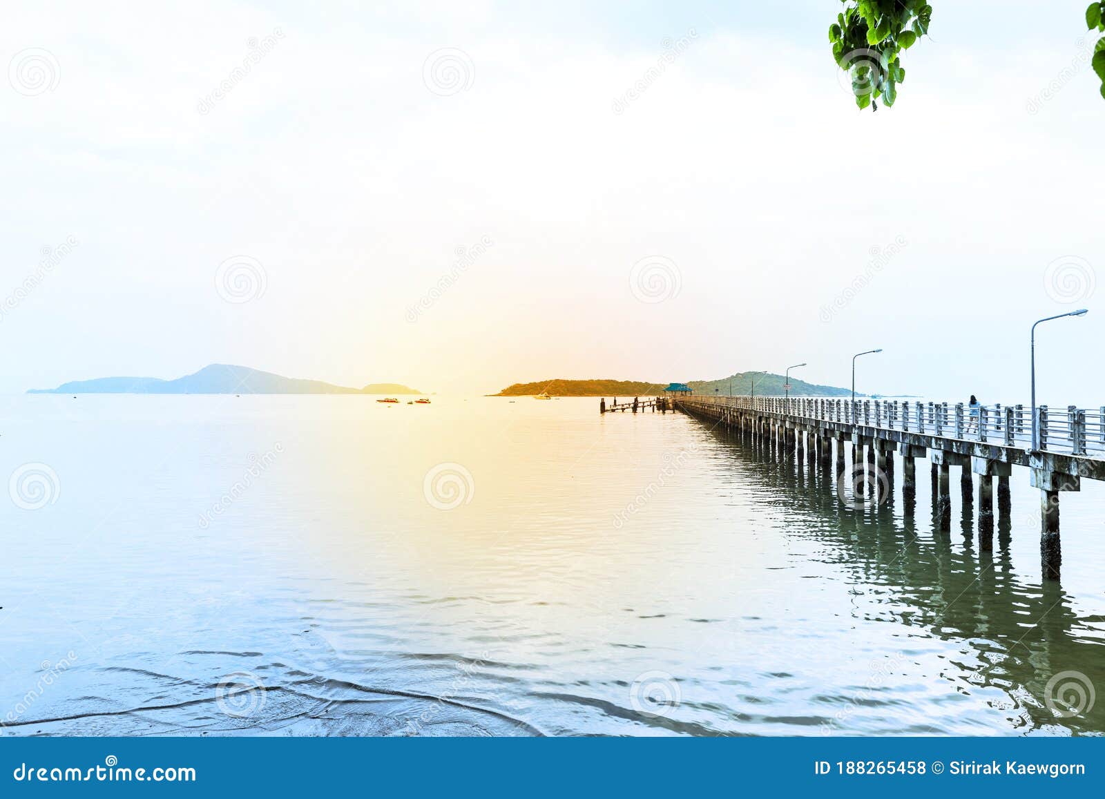 Bay Jetty in South of Thailand Stock Photo - Image of tropic, walk ...