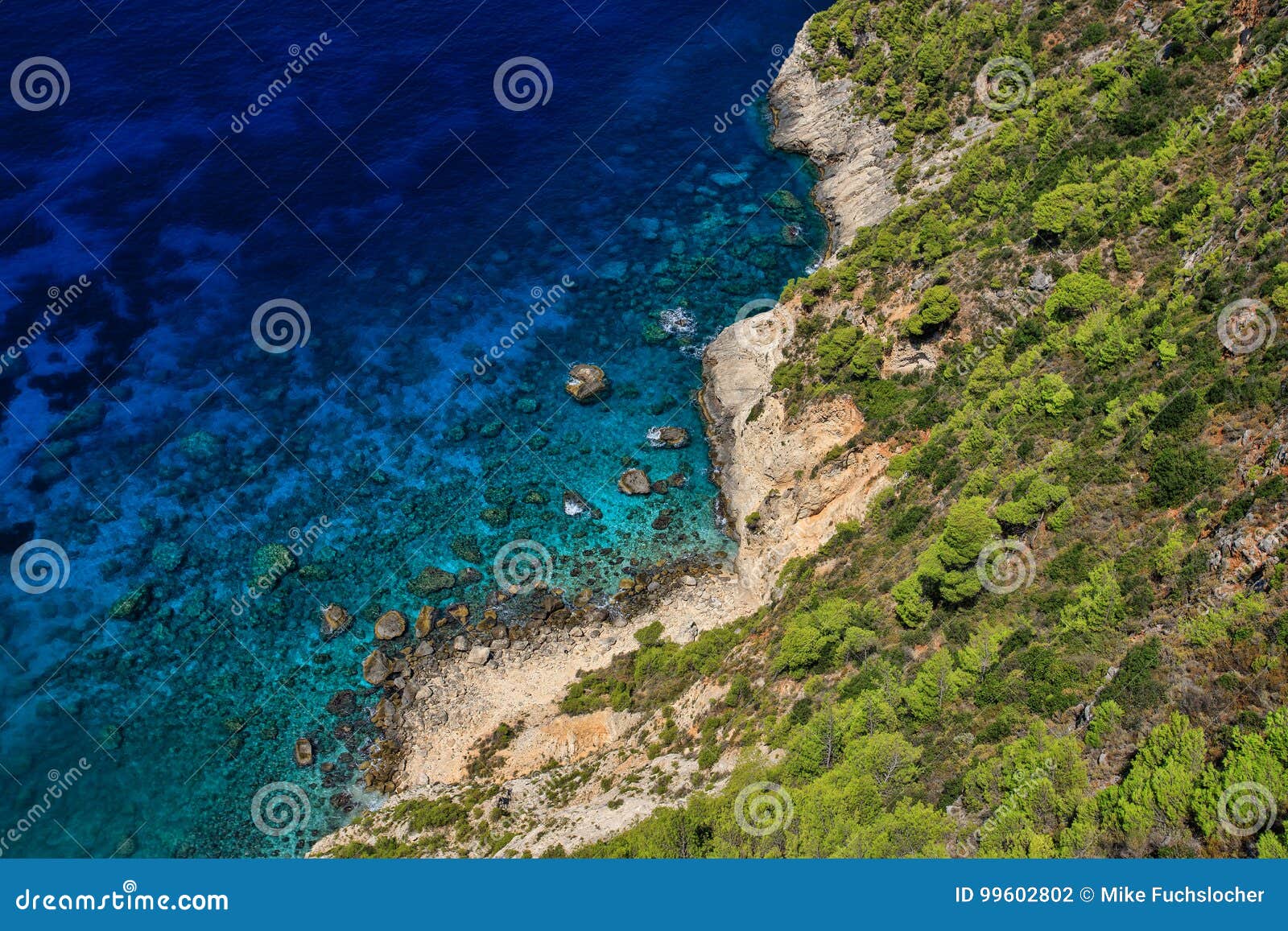 Kampi stock photo. Image of nature, ionian, coastline - 99602802