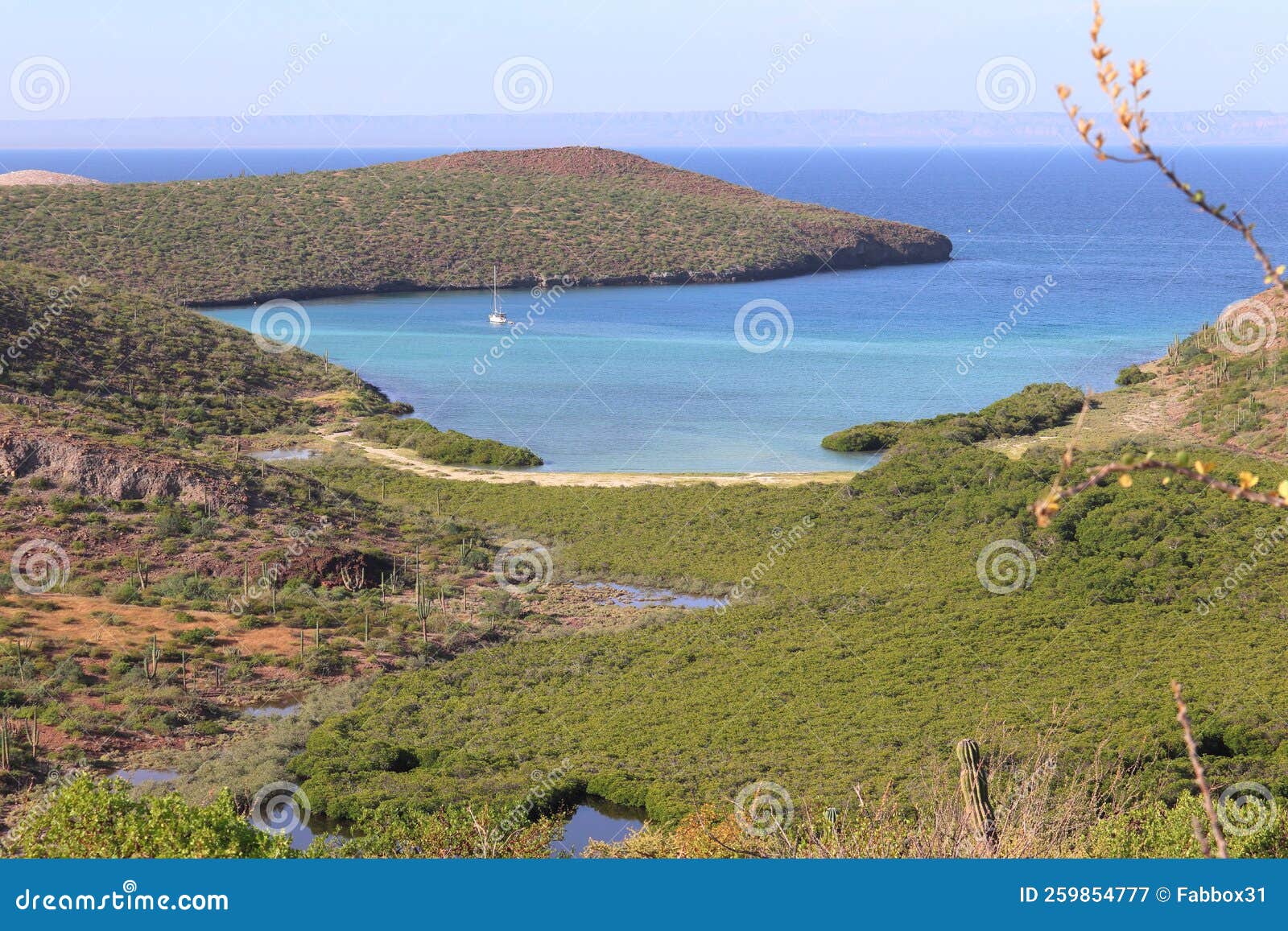 A bay in La Paz, Mexico. stock image. Image of nature - 259854777