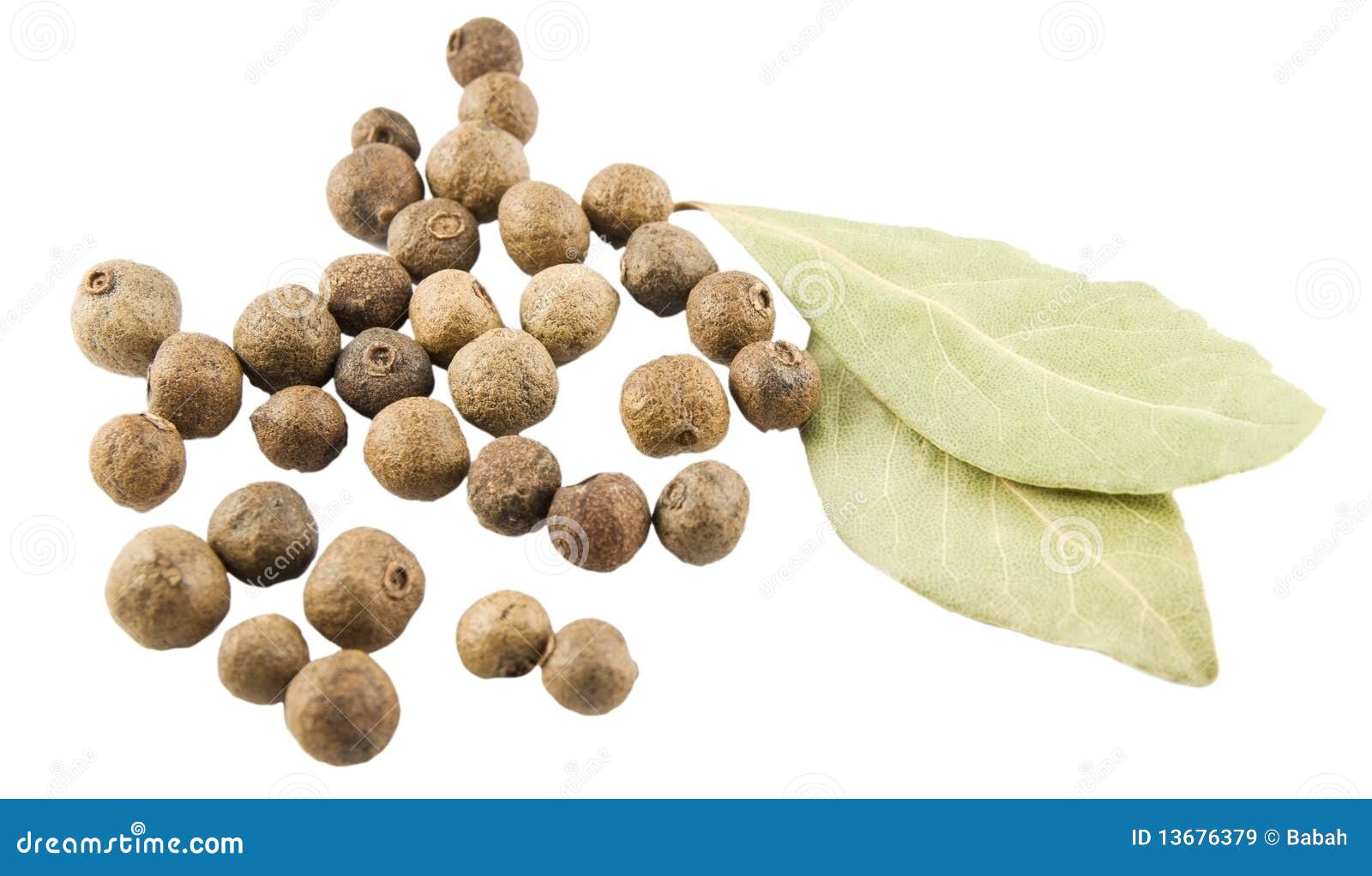 Bay Leaves and Fragrant Pepper Stock Image - Image of freshness, spice ...