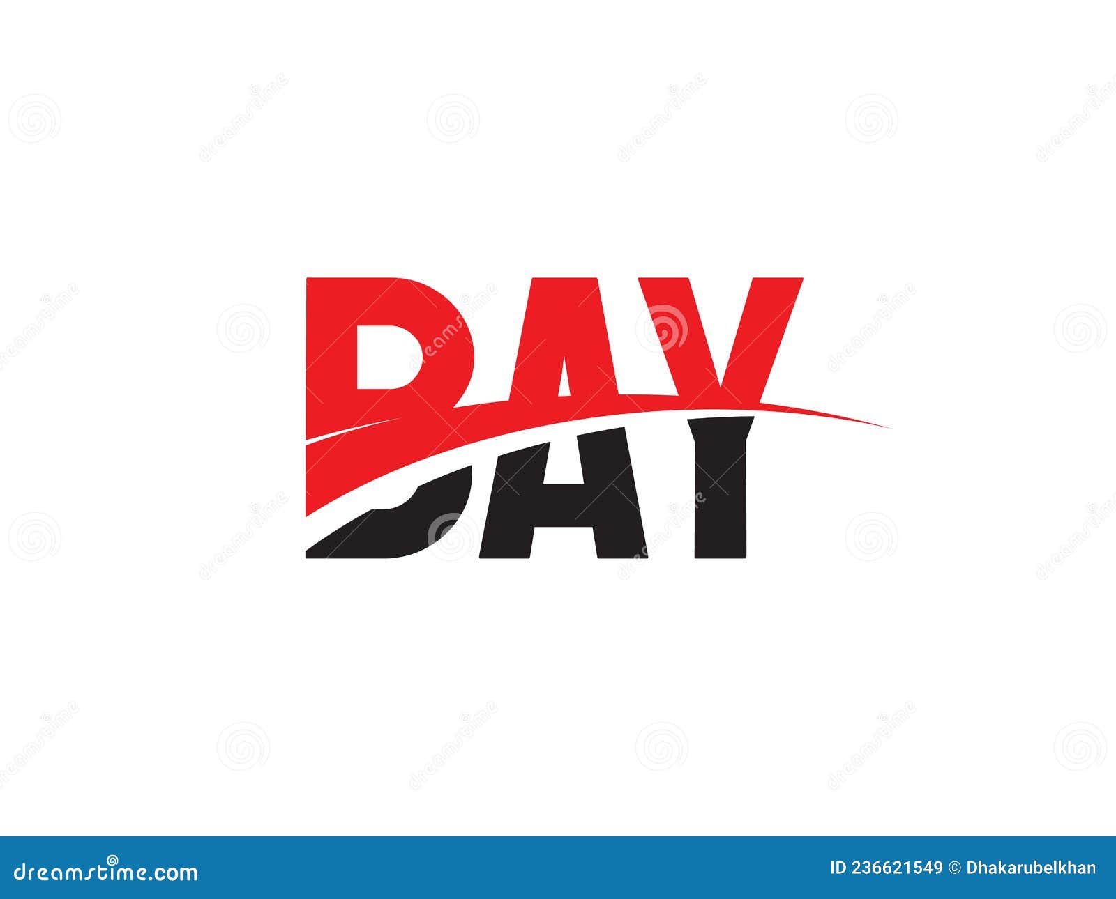BAY Letter Initial Logo Design Vector Illustration Stock Vector ...