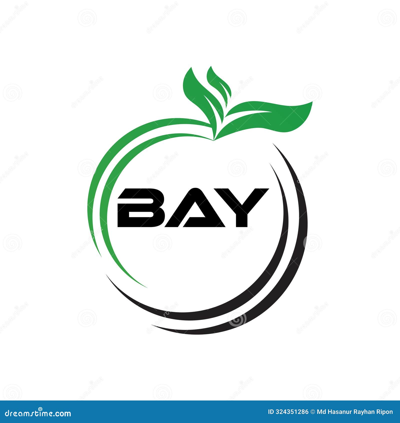 BAY Letter Logo Design. BAY Simple and Modern Monogram Logo Stock ...