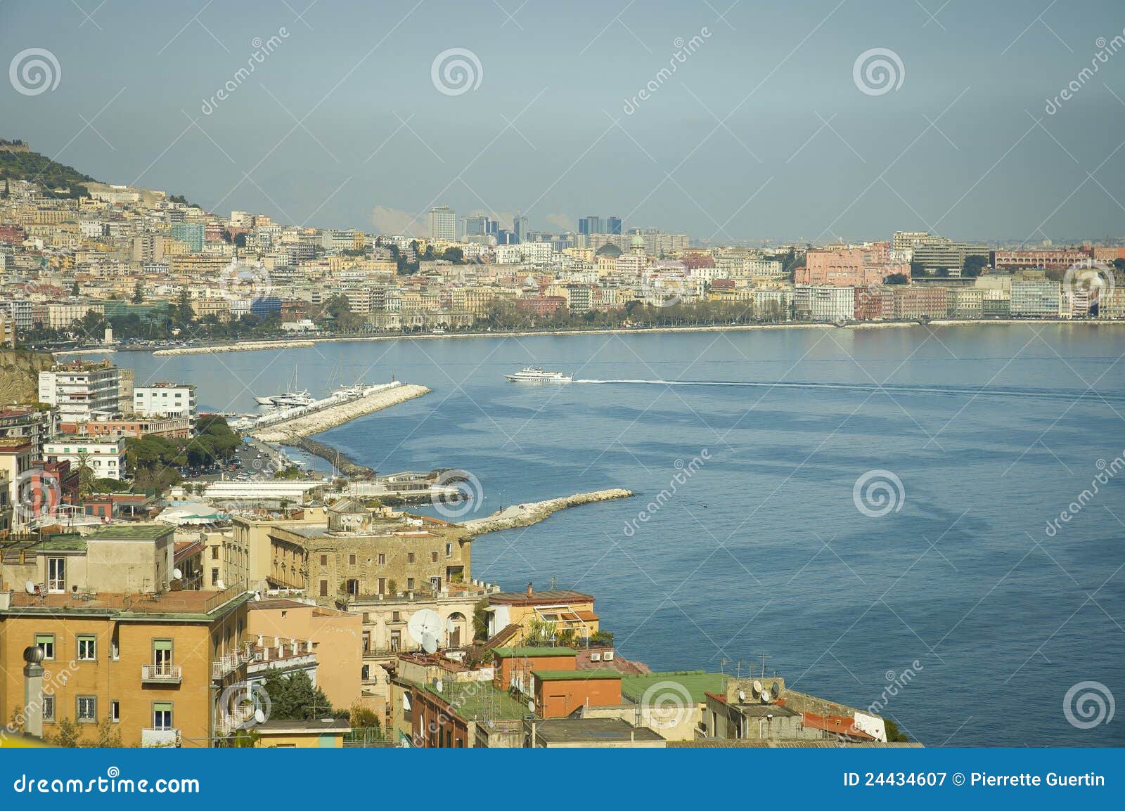Bay of Naple scenic view stock image. Image of naples - 24434607