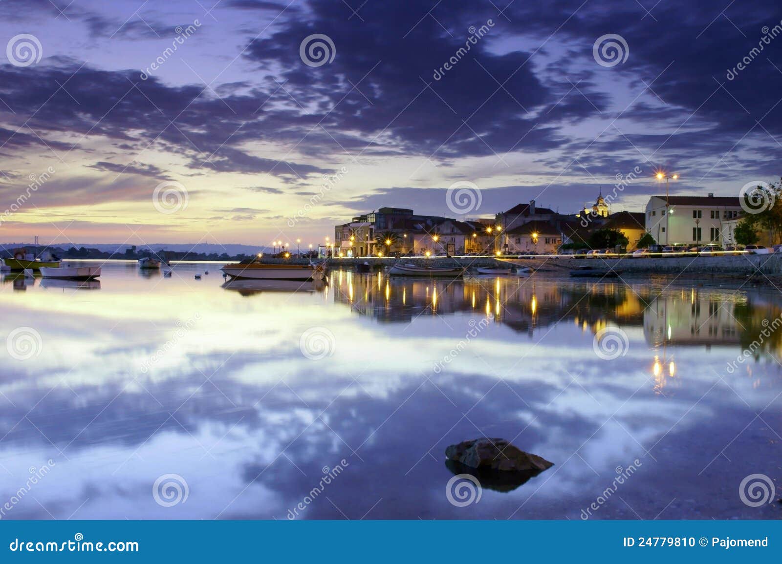 Bay at night stock photo. Image of beach, relax, landscape - 24779810