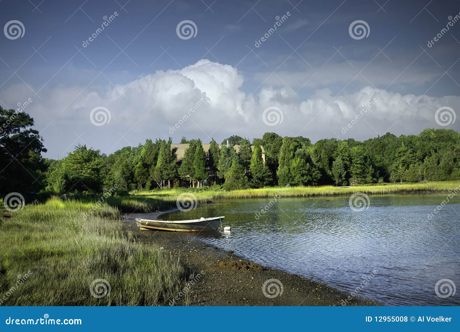 Bay Side View stock photo. Image of buzzards, house, inlets - 12955008