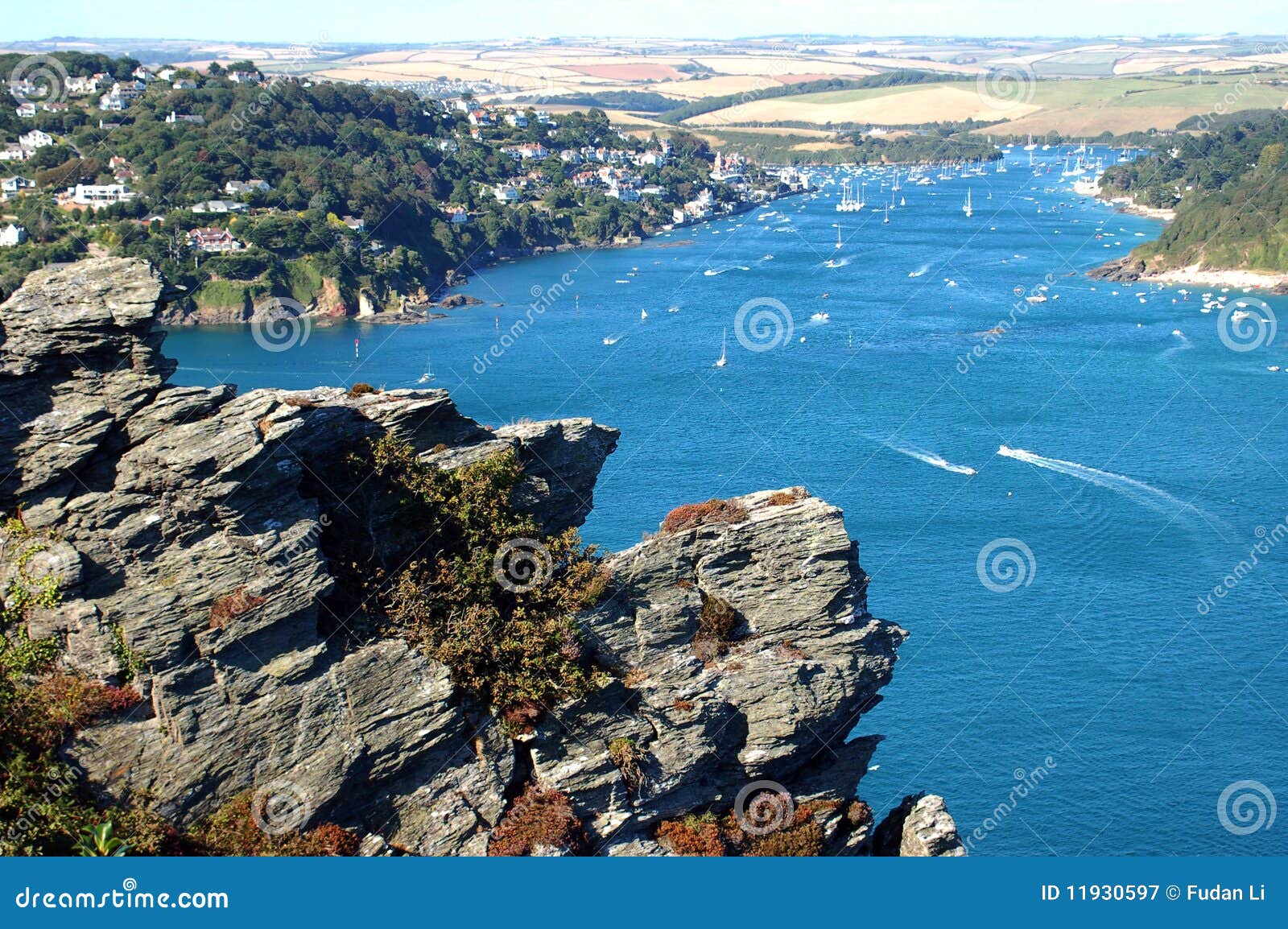 Bay view stock image. Image of ocean, view, rock, lake - 11930597
