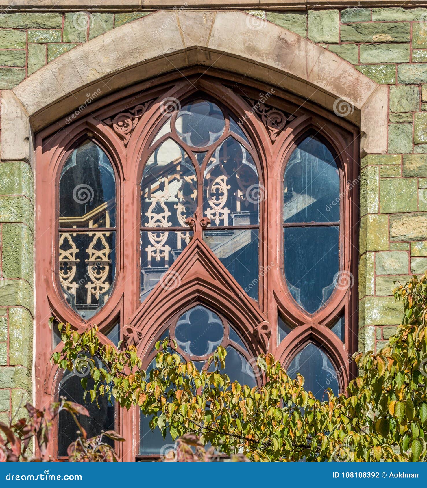 Bay window in the wall stock photo. Image of ancient - 108108392