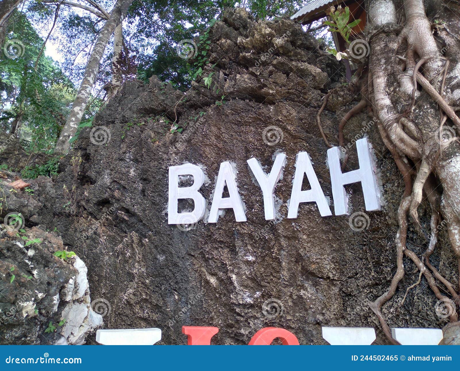 Bayah beach village stock image. Image of tree, sculpture - 244502465