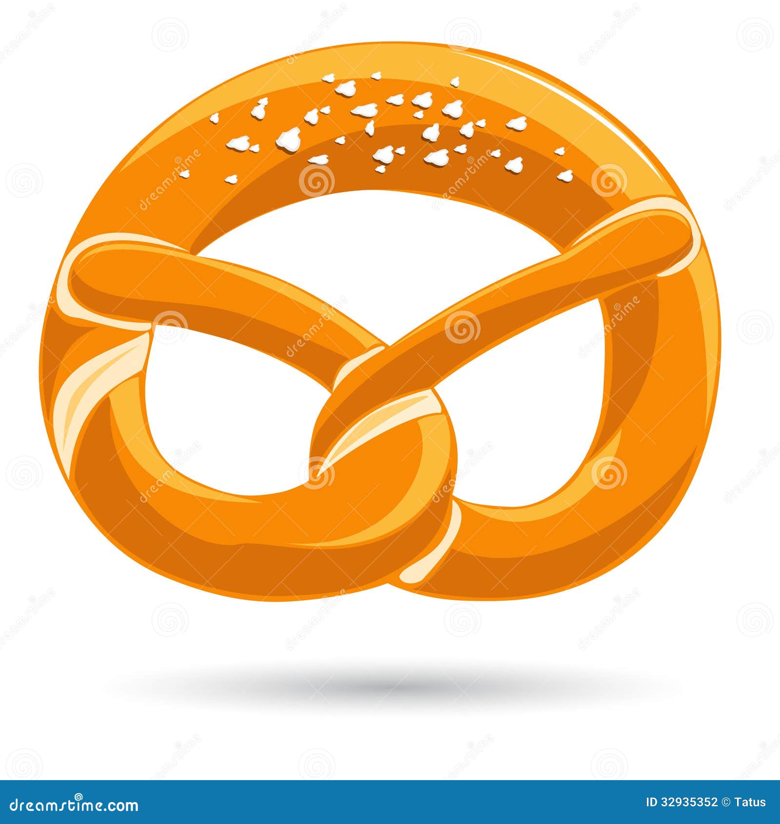 Bayerische Brezel vektor abbildung. Illustration von brot - 32935352