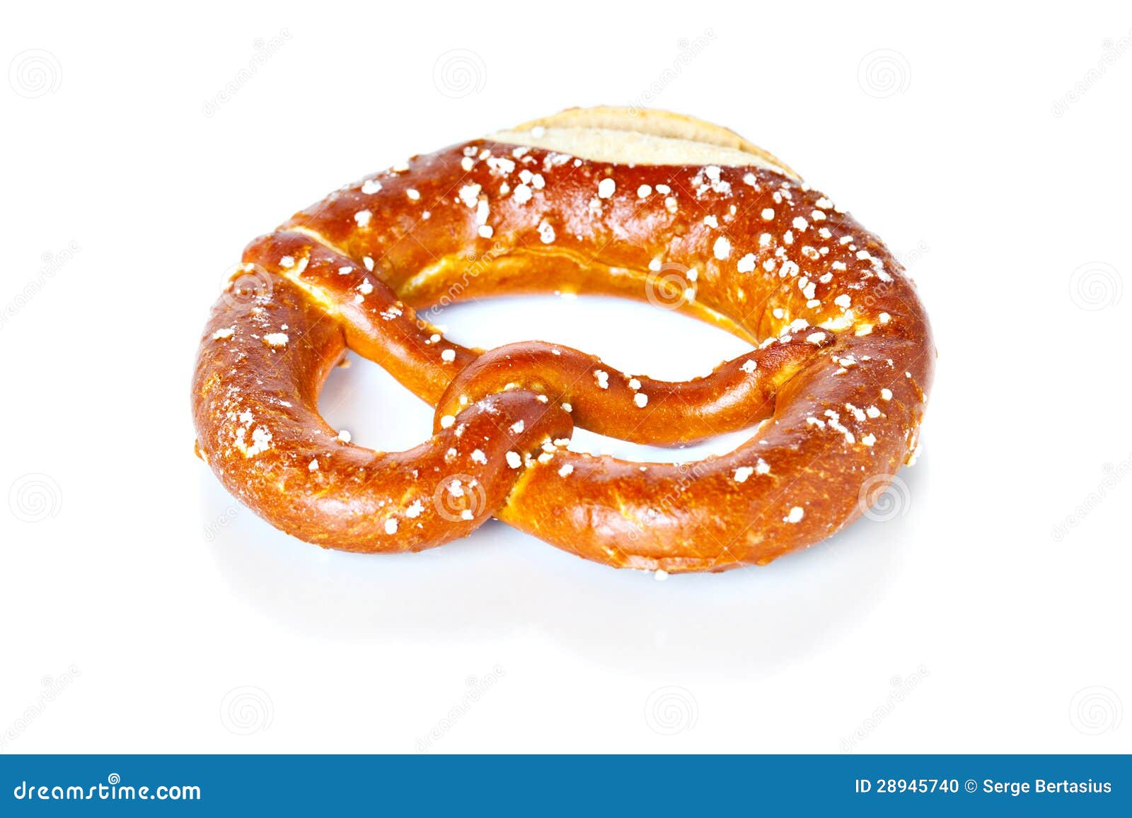 Bayerische Brezel Getrennt Auf Weiß Stockfoto - Bild von brot ...