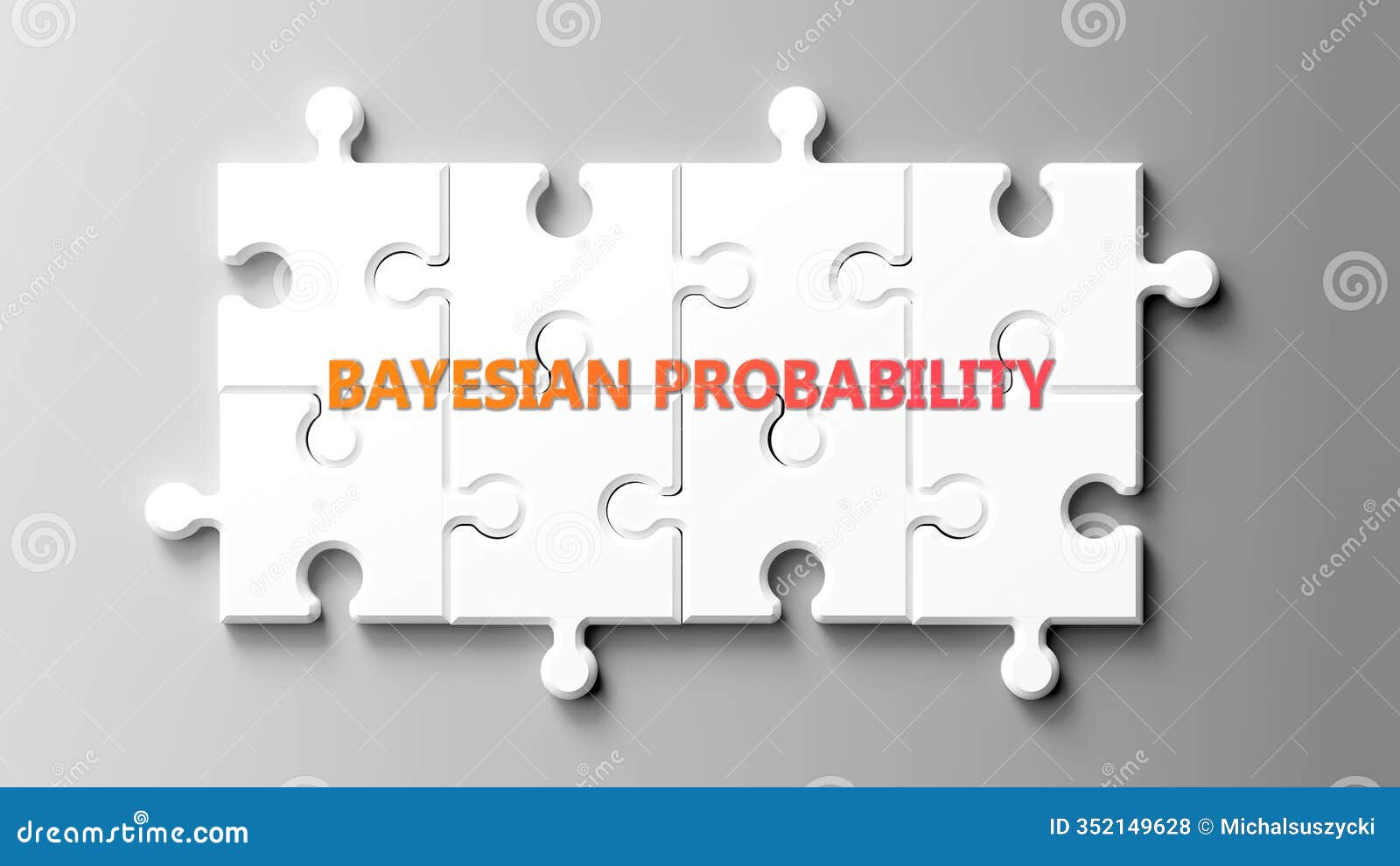 Bayesian Probability Complex Like a Puzzle - Pictured As Word Bayesian ...