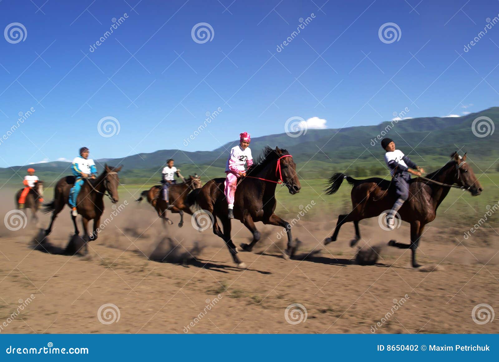 Bayga - Traditional Nomad Horses Racing Editorial Photography - Image ...