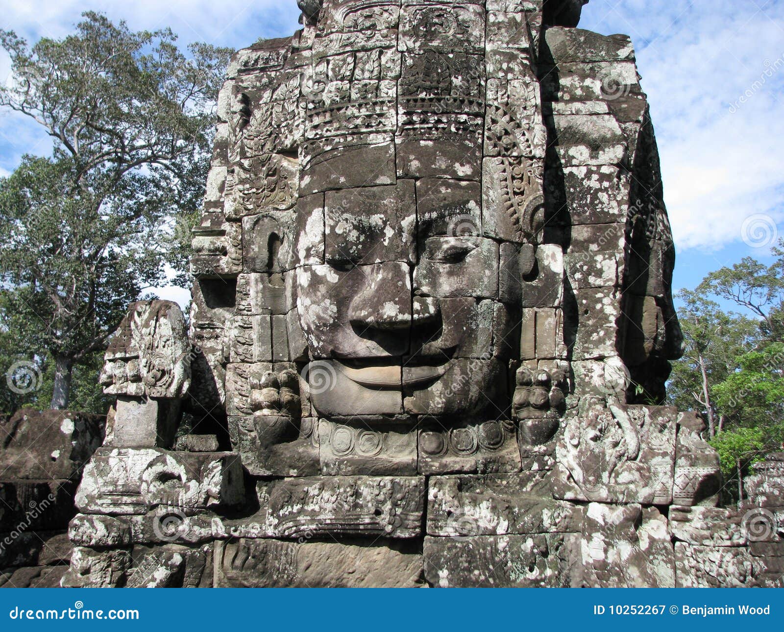 Bayon stock image. Image of asia, cambodia, reap, siem - 10252267