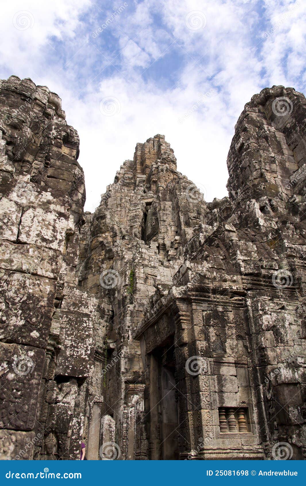 Bayon stock photo. Image of bayon, ruin, calm, cambodian - 25081698