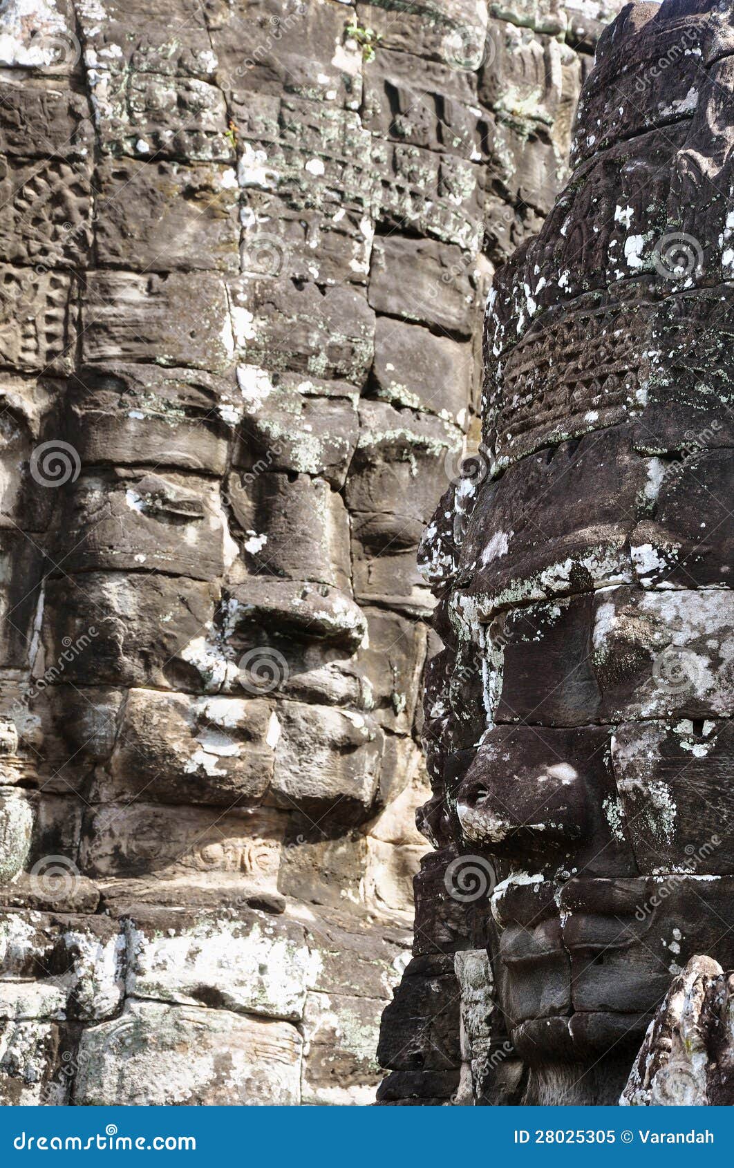 Bayon Face at Bayon temple stock image. Image of bayon - 28025305