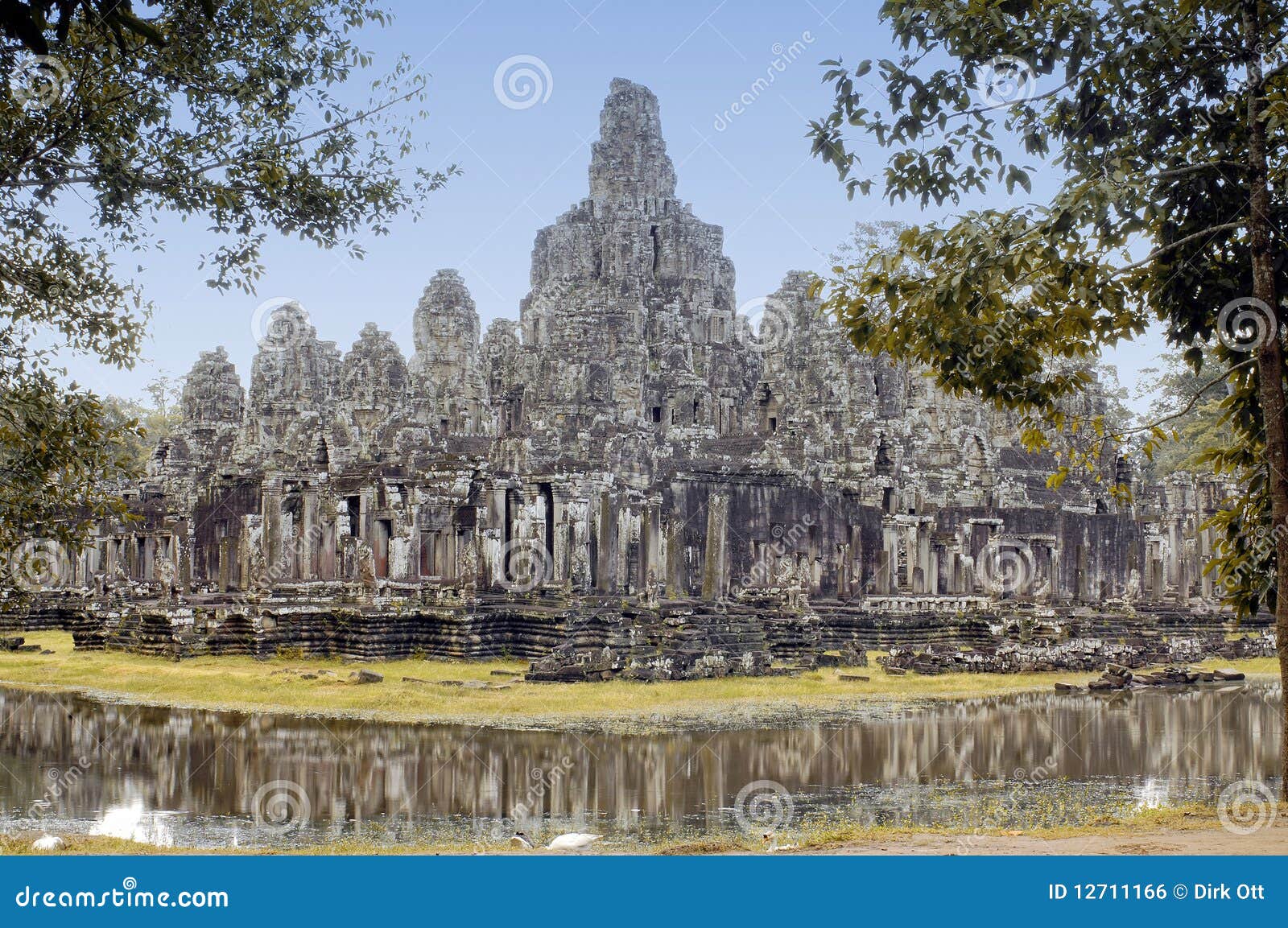 Bayon temple stock photo. Image of angkor, bayon, quiet - 12711166
