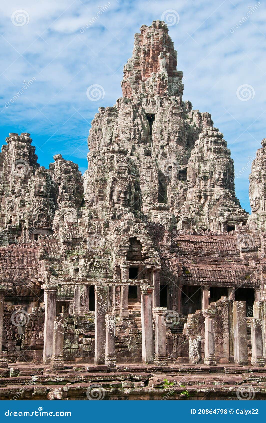 Bayon Temple of Angkor stock photo. Image of travel, hinduism - 20864798