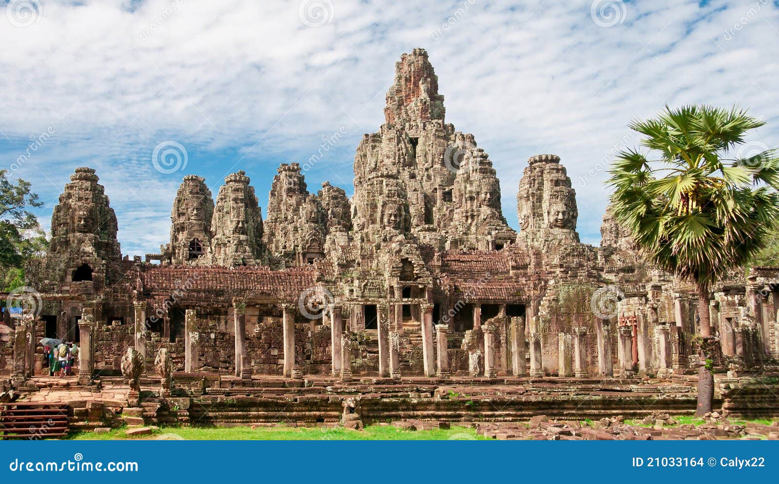 Bayon Temple of Angkor stock photo. Image of tourism - 21033164