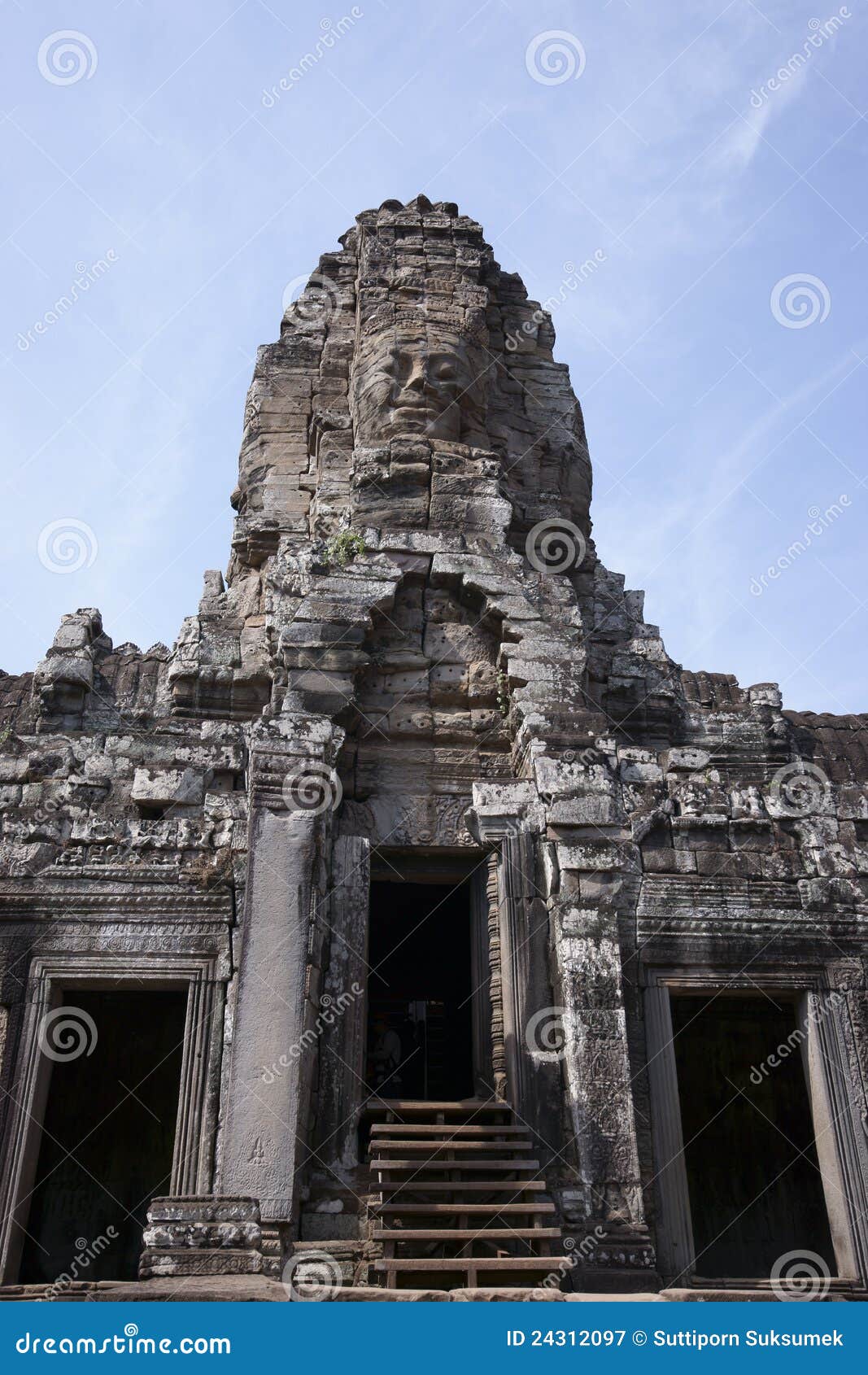 Bayon Temple, Angkor Wat, Cambodia Stock Image - Image of architecture ...