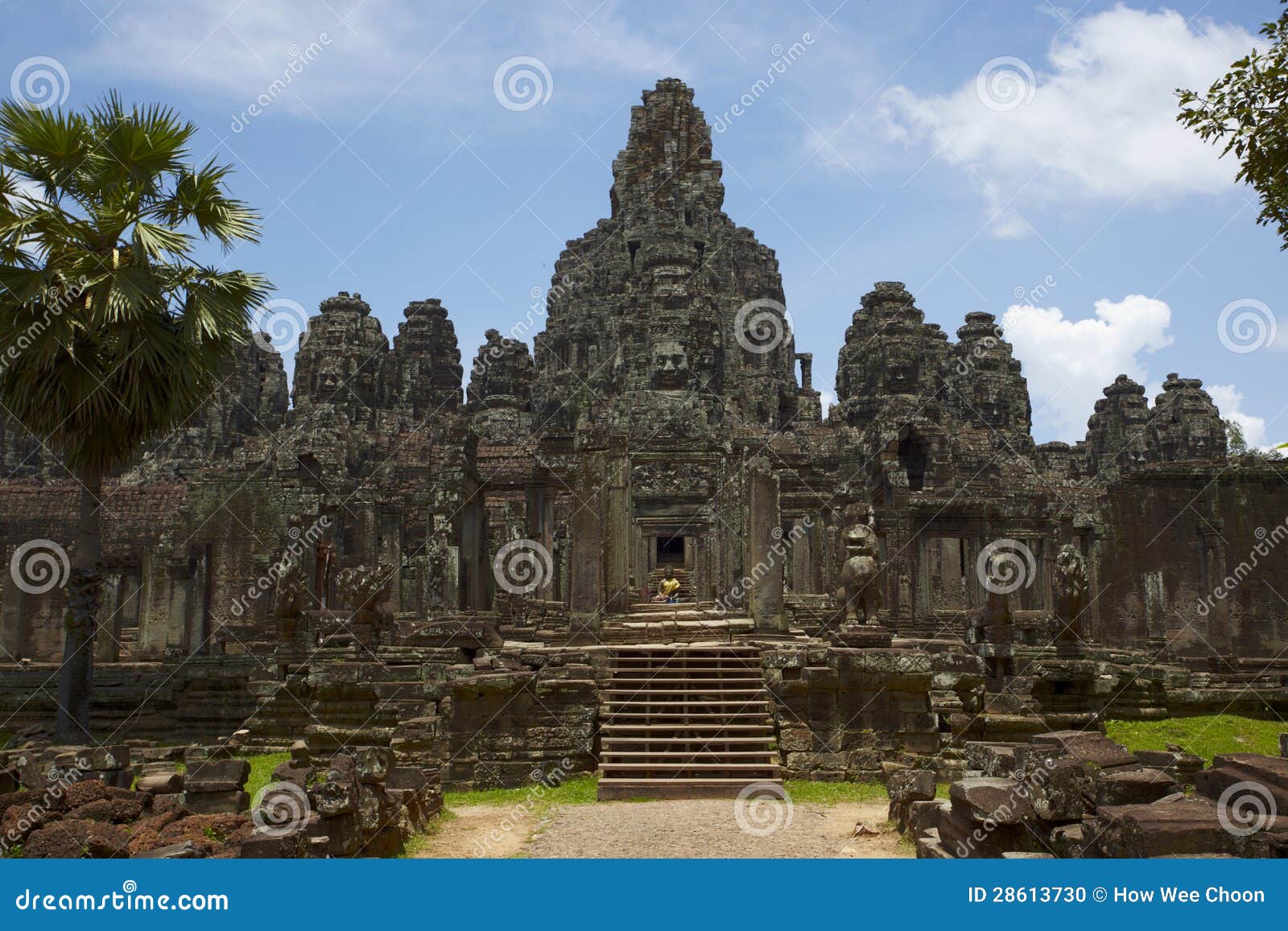 Bayon Temple, Cambodia stock photo. Image of outdoors - 28613730