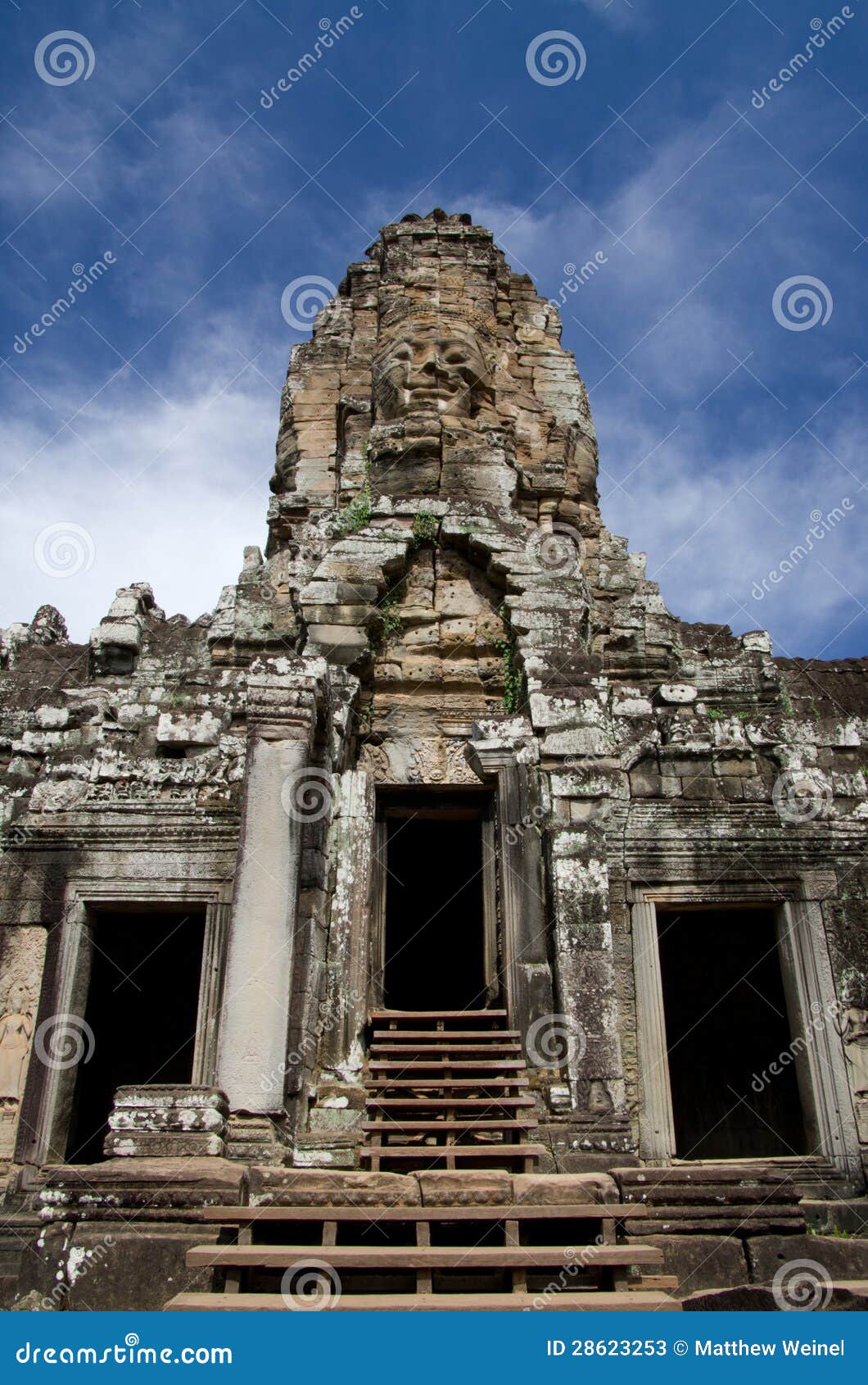 Bayon Temple in Cambodia stock image. Image of stonework - 28623253