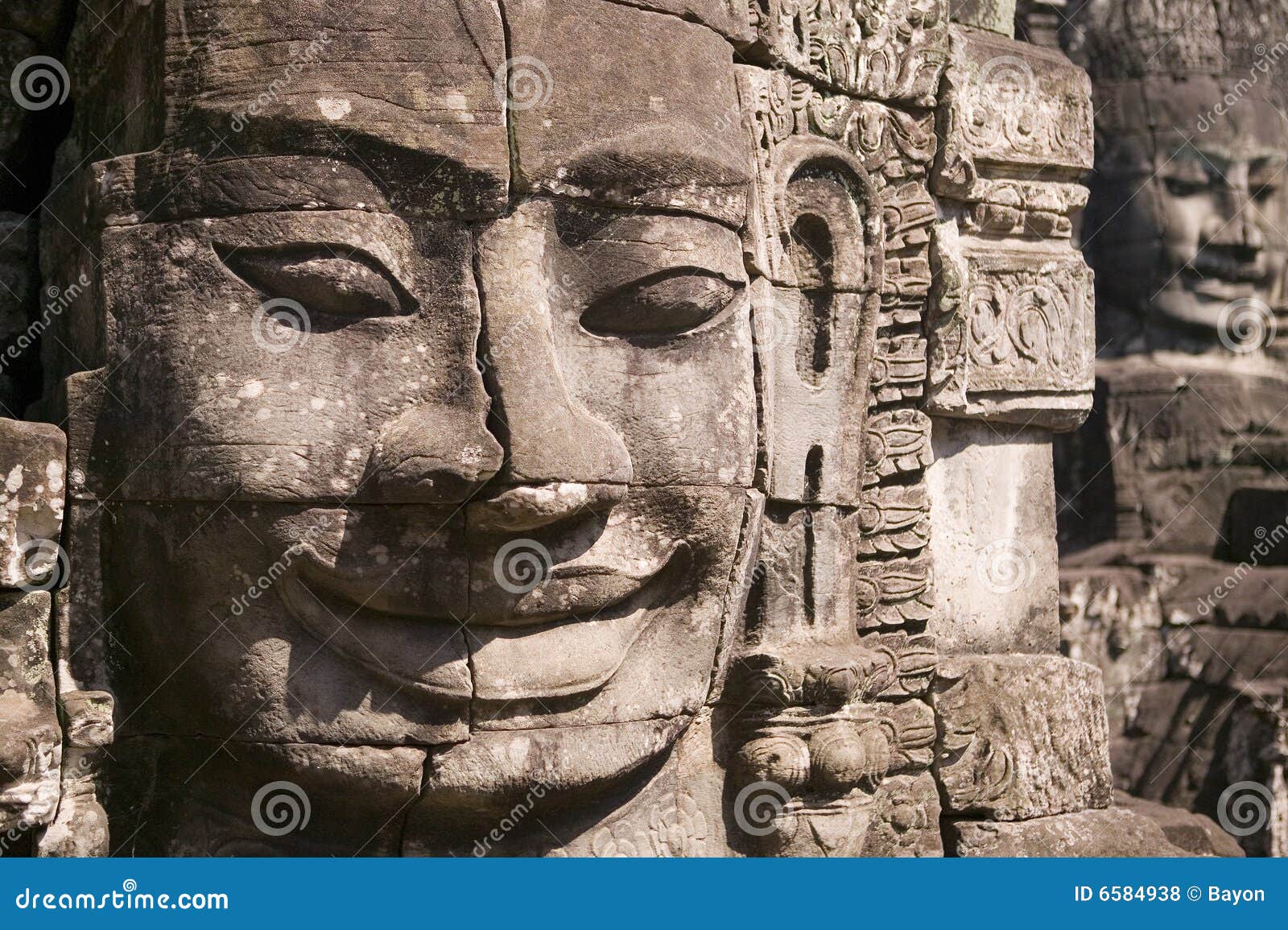 Bayon Temple in Siem Reap stock photo. Image of temple - 6584938
