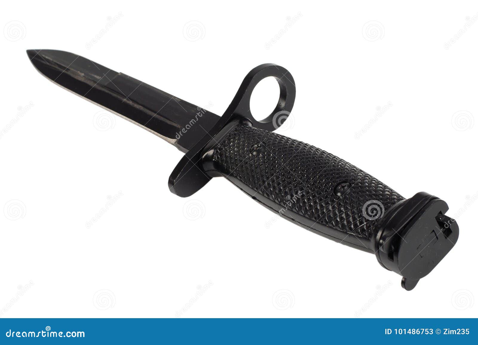 Bayoneta del rifle M16 imagen de archivo. Imagen de cuchillo - 101486753