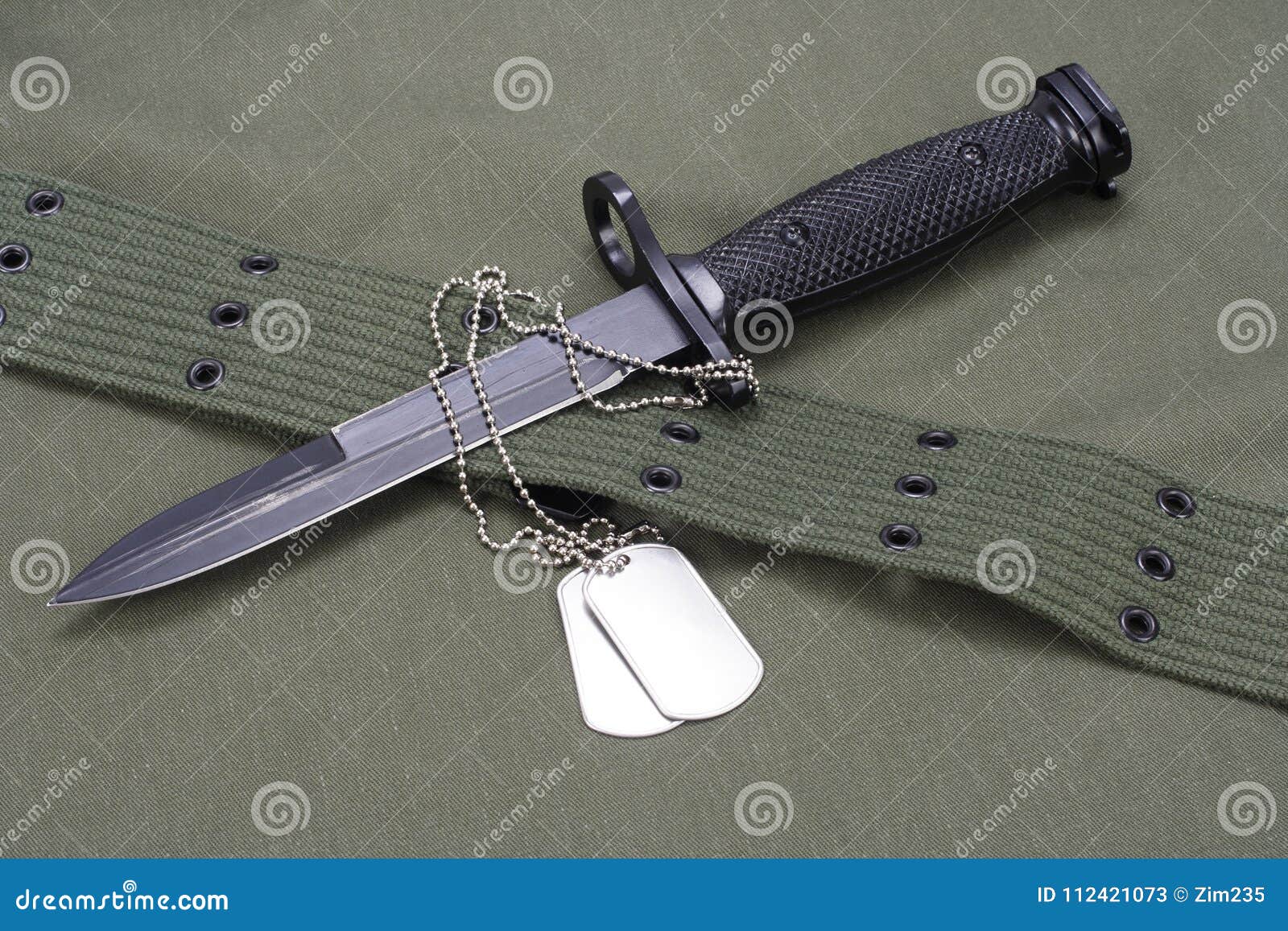 Bayoneta Del Rifle M16 En El Uniforme Imagen de archivo - Imagen de ...