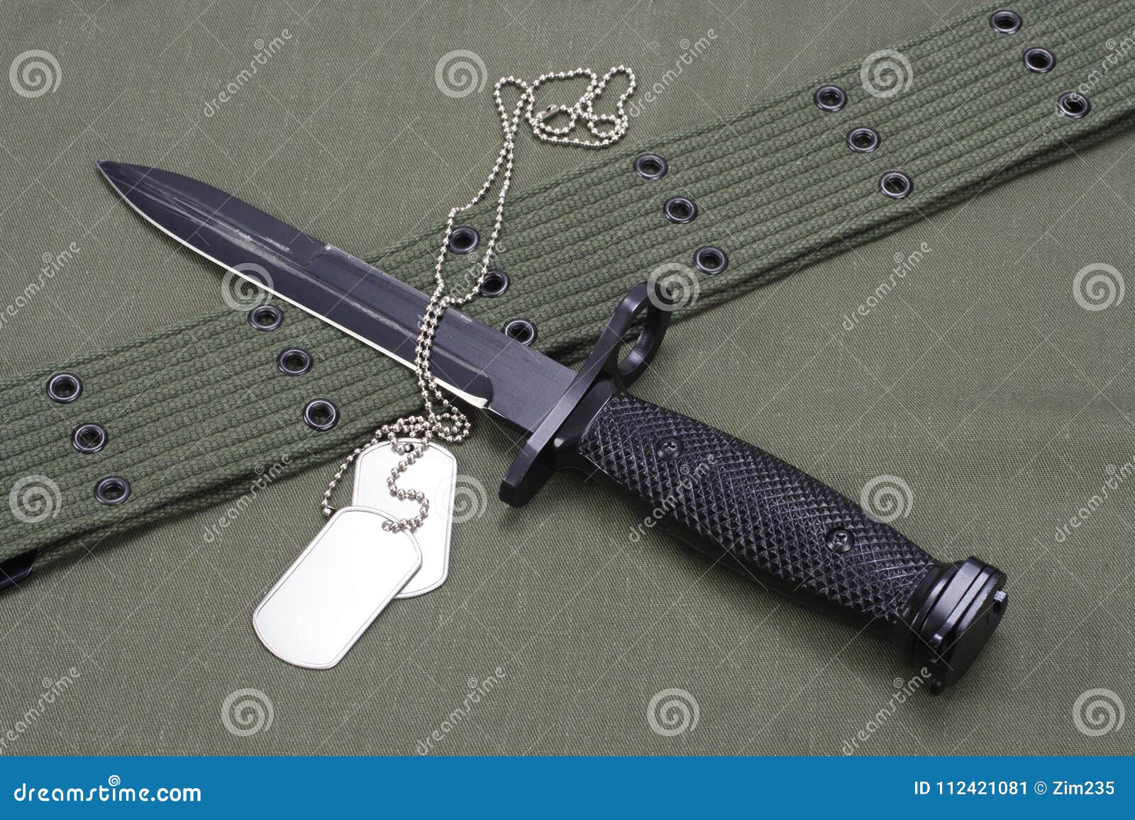 Bayoneta Del Rifle M16 En El Uniforme Imagen de archivo - Imagen de ...