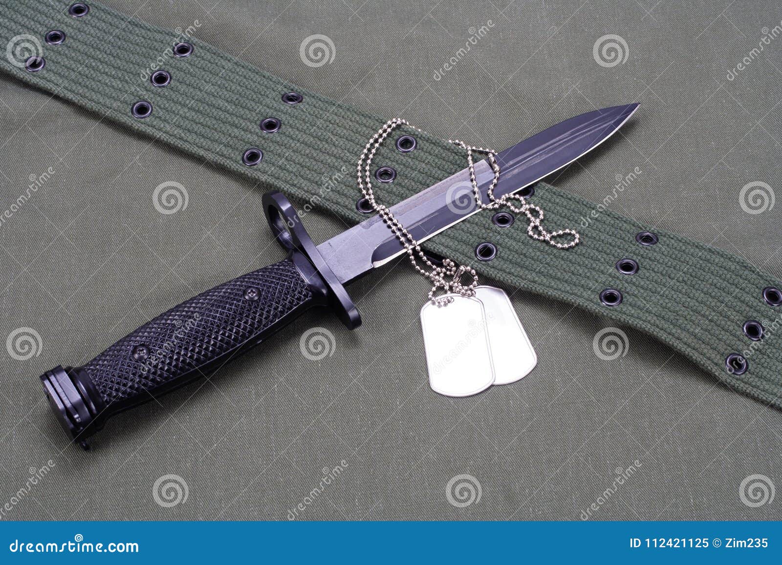 Bayoneta Del Rifle M16 En El Uniforme Imagen de archivo - Imagen de ...