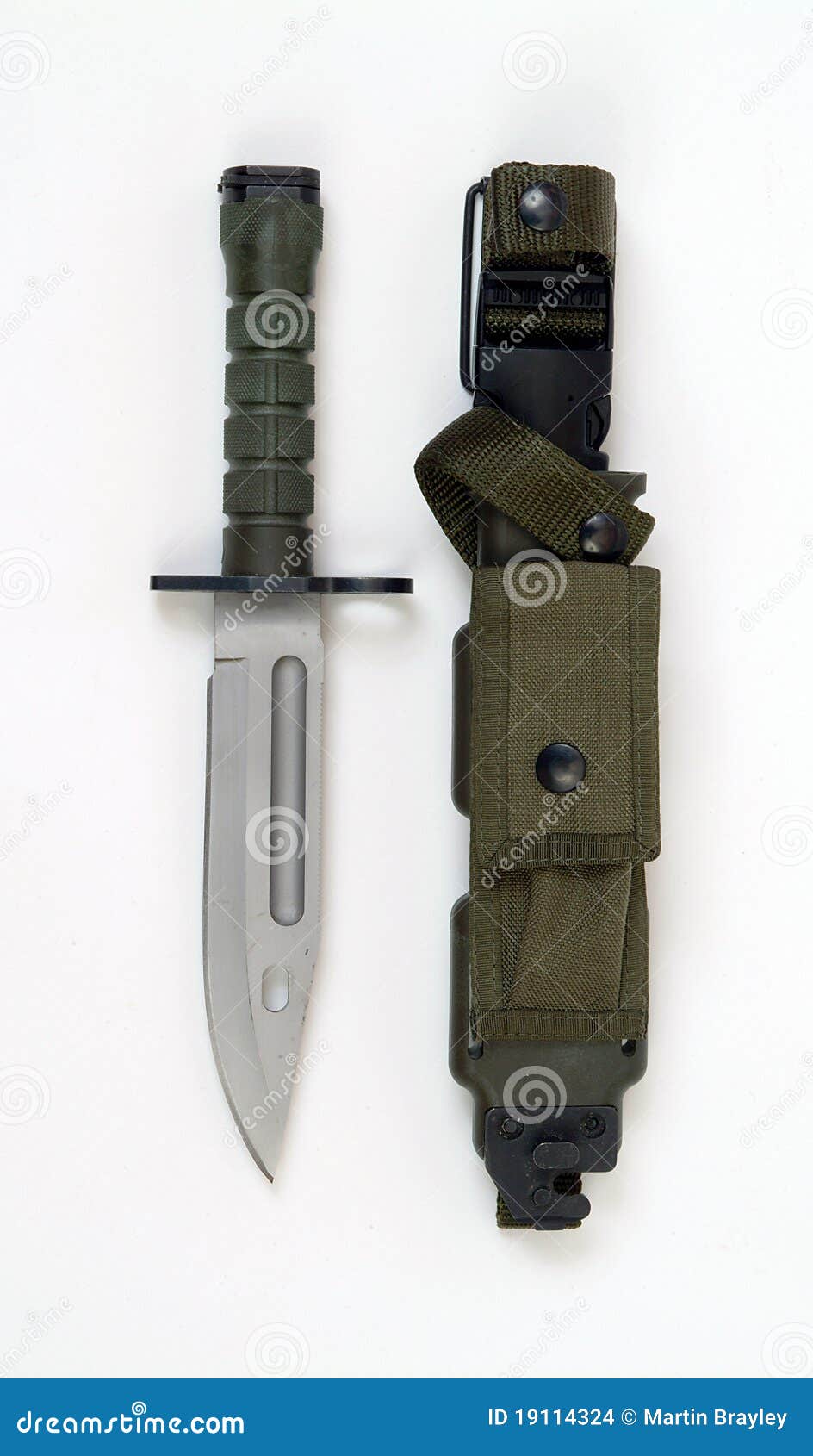 Bayoneta Moderna Del Americano M9 Foto de archivo - Imagen de rifle ...