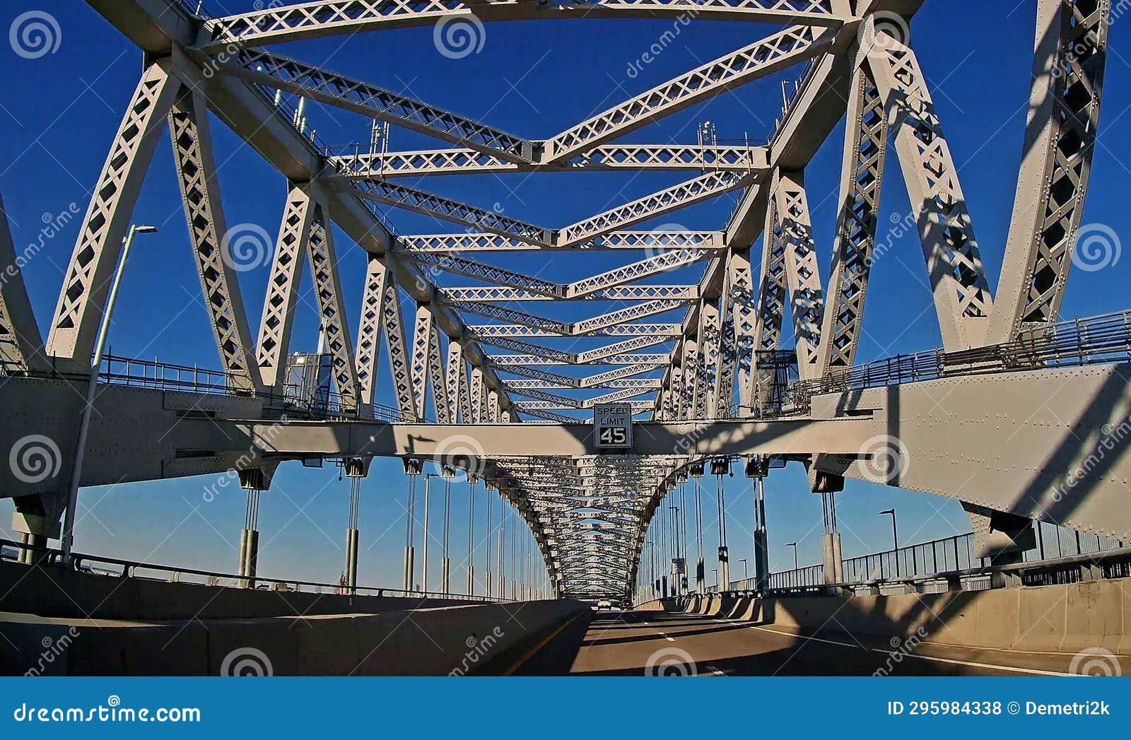 Bayonne Bridge Supporting Framework -01 Stock Photo - Image of lines ...
