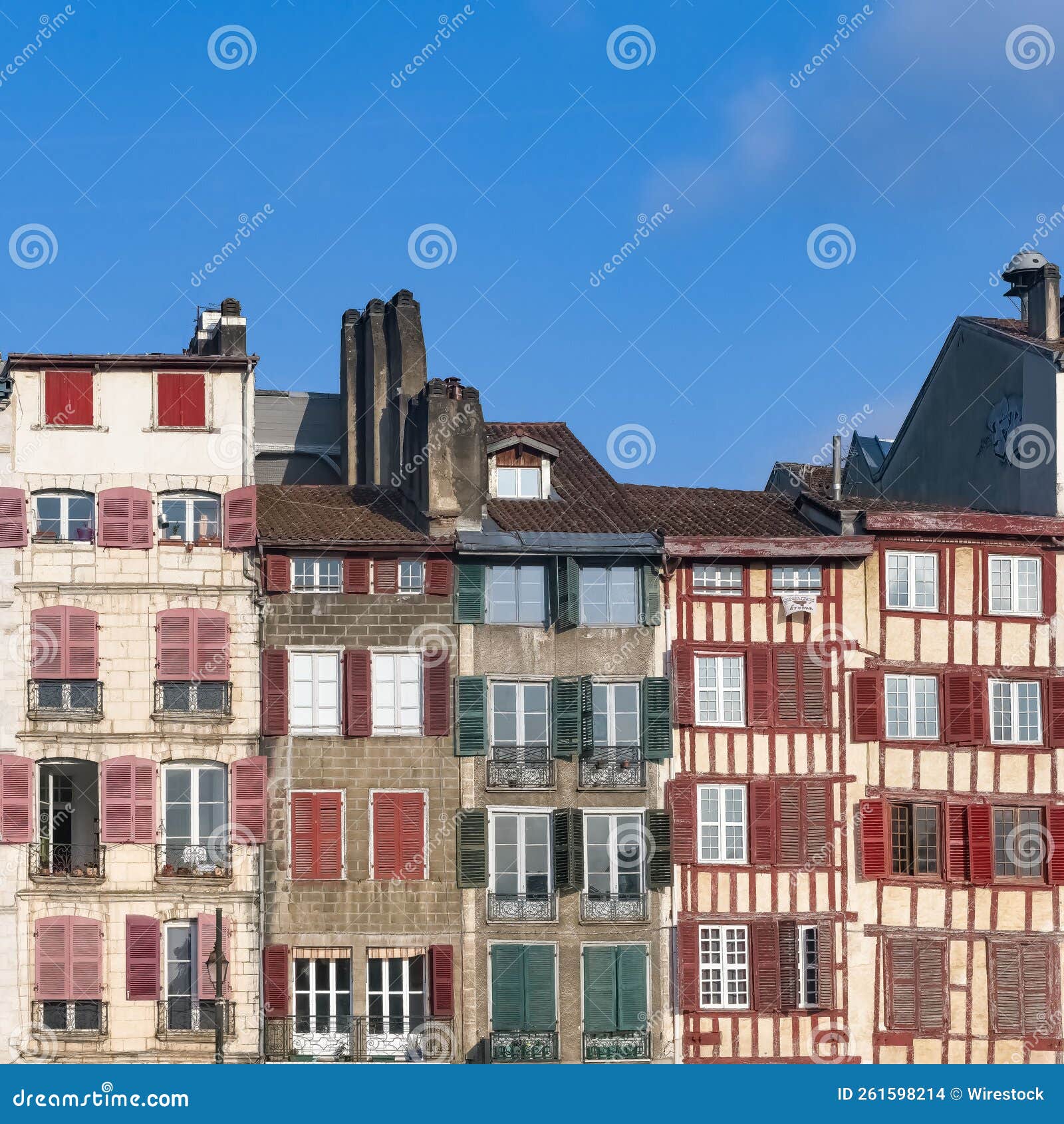 Bayonne in the Pays Basque, Bridge on the River Stock Photo - Image of ...