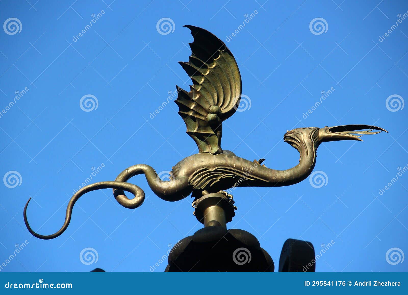 Bayreuth, Germany - October 13, 2023: Sculpture of a Chinese Dragon in ...