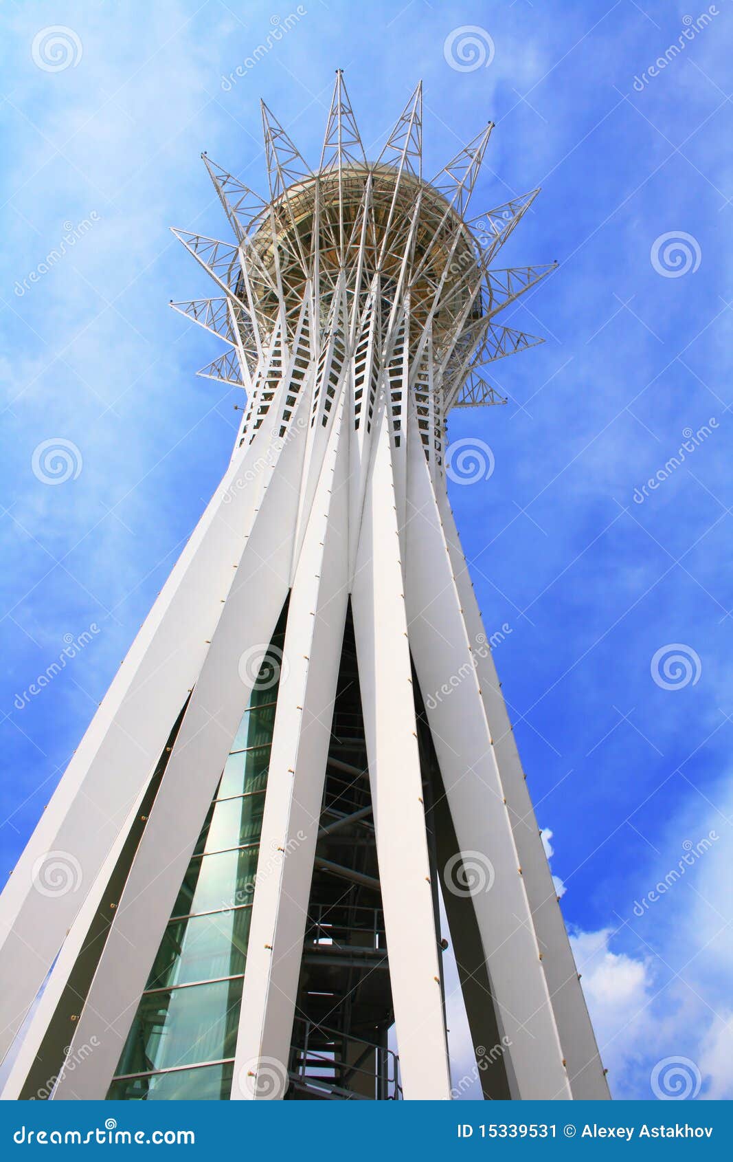 Bayterek stock image. Image of samruk, independence, crystal - 15339531