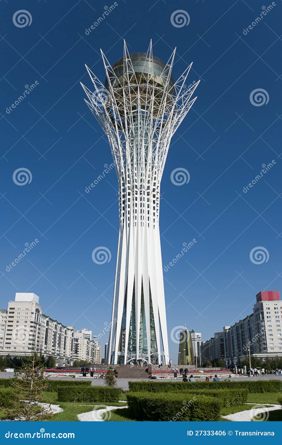 Bayterek stock photo. Image of capital, golden, abstract - 27333406