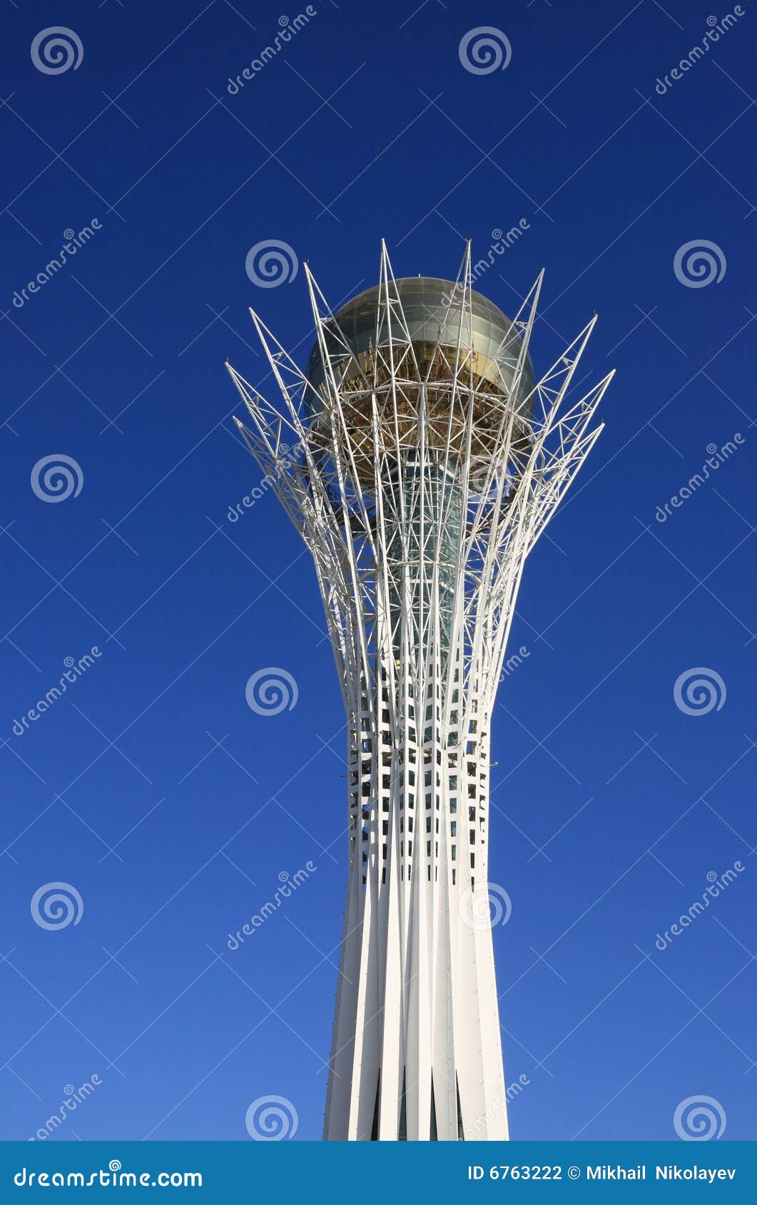 Bayterek. stock photo. Image of summer, symbol, blue, tower - 6763222