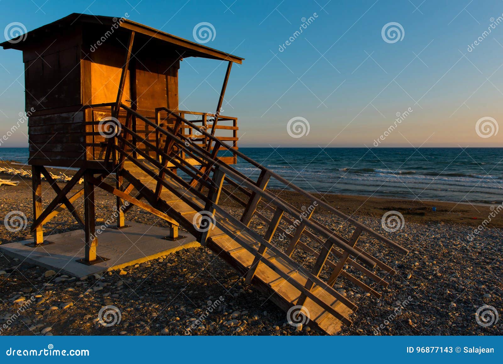 Baywatch Tower on the Beach Stock Image - Image of nature, florida ...