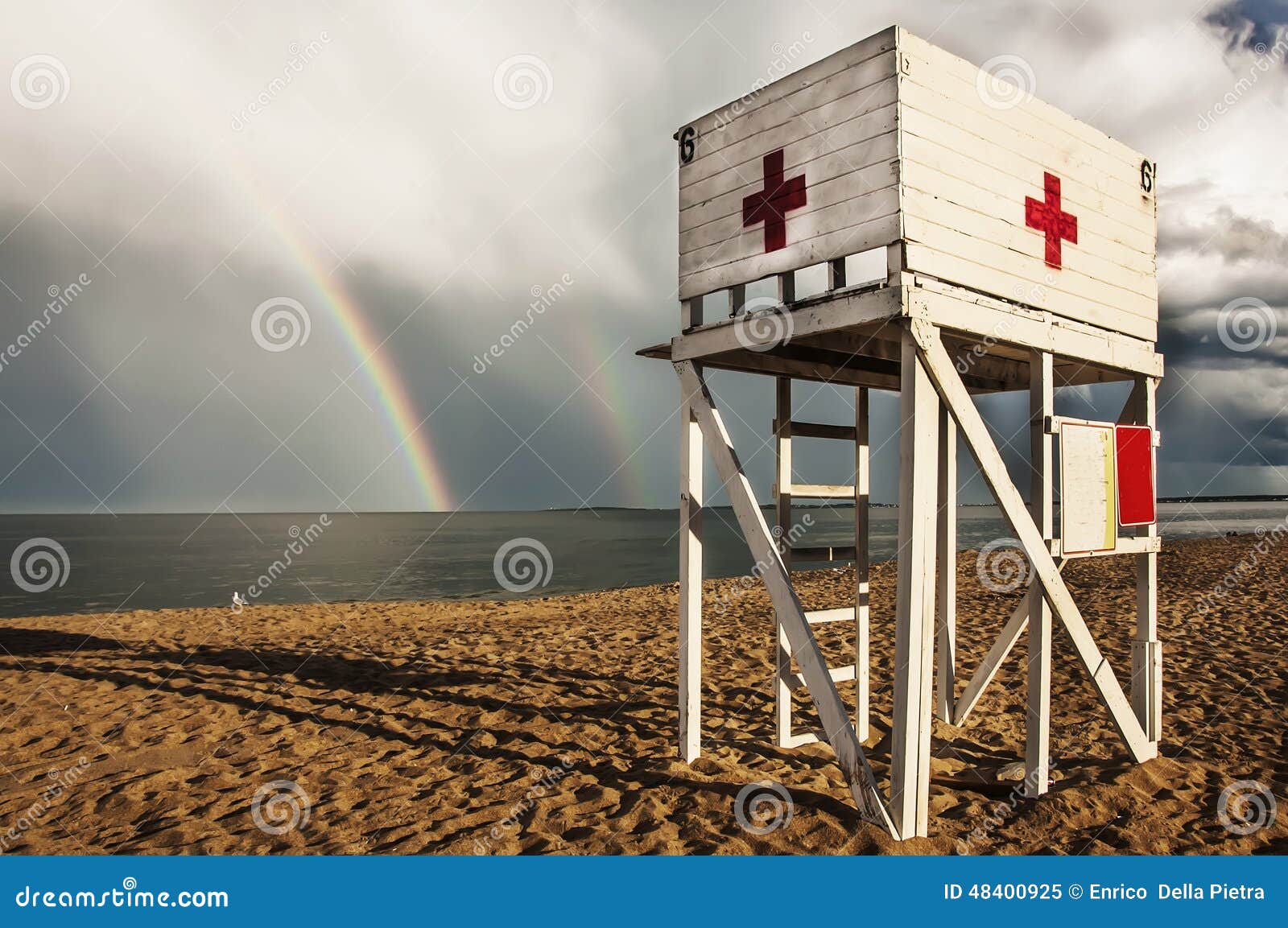 Baywatch tower stock image. Image of shore, lifeguard - 48400925